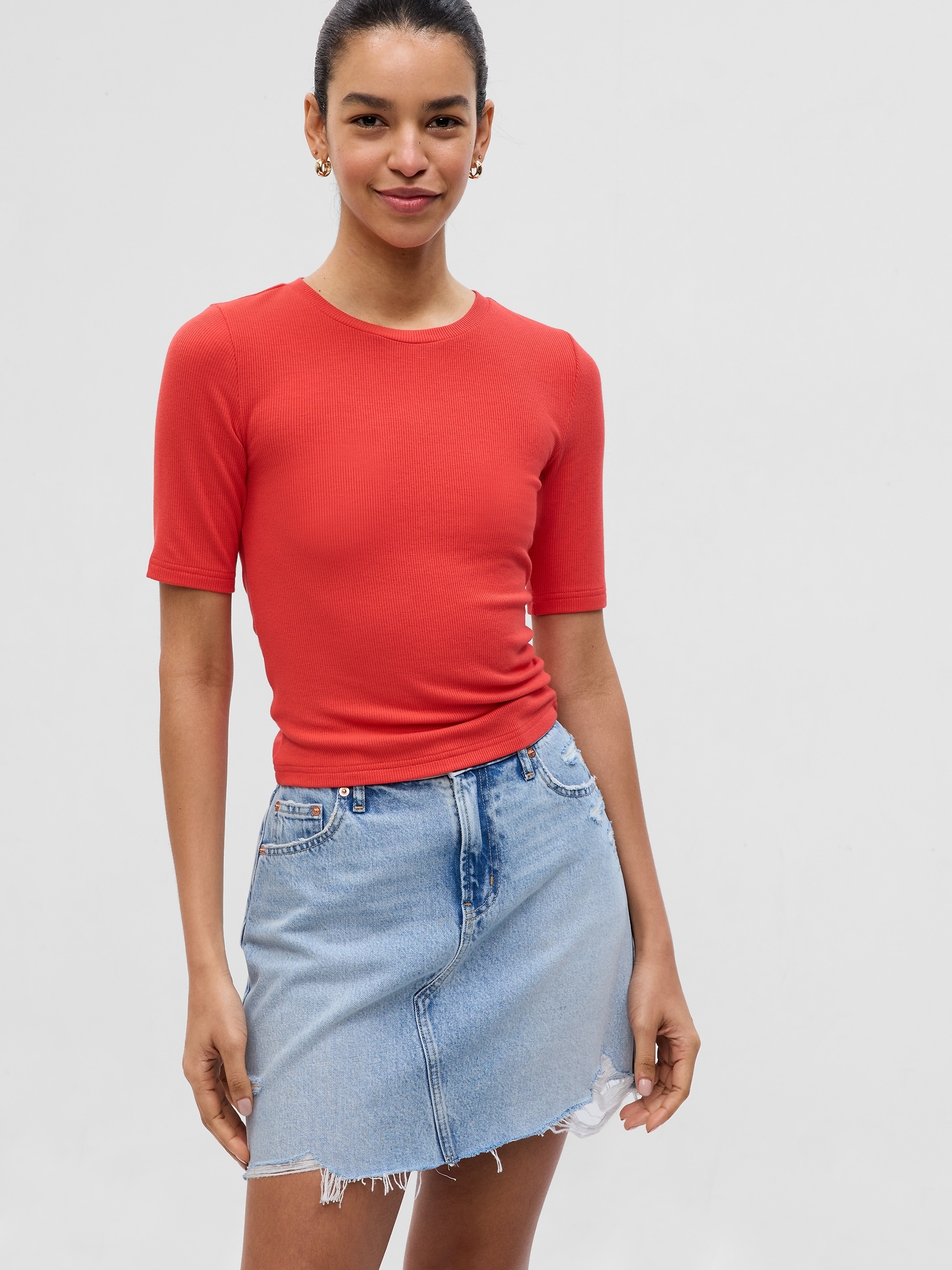 Ribbed Tshirt | Gap