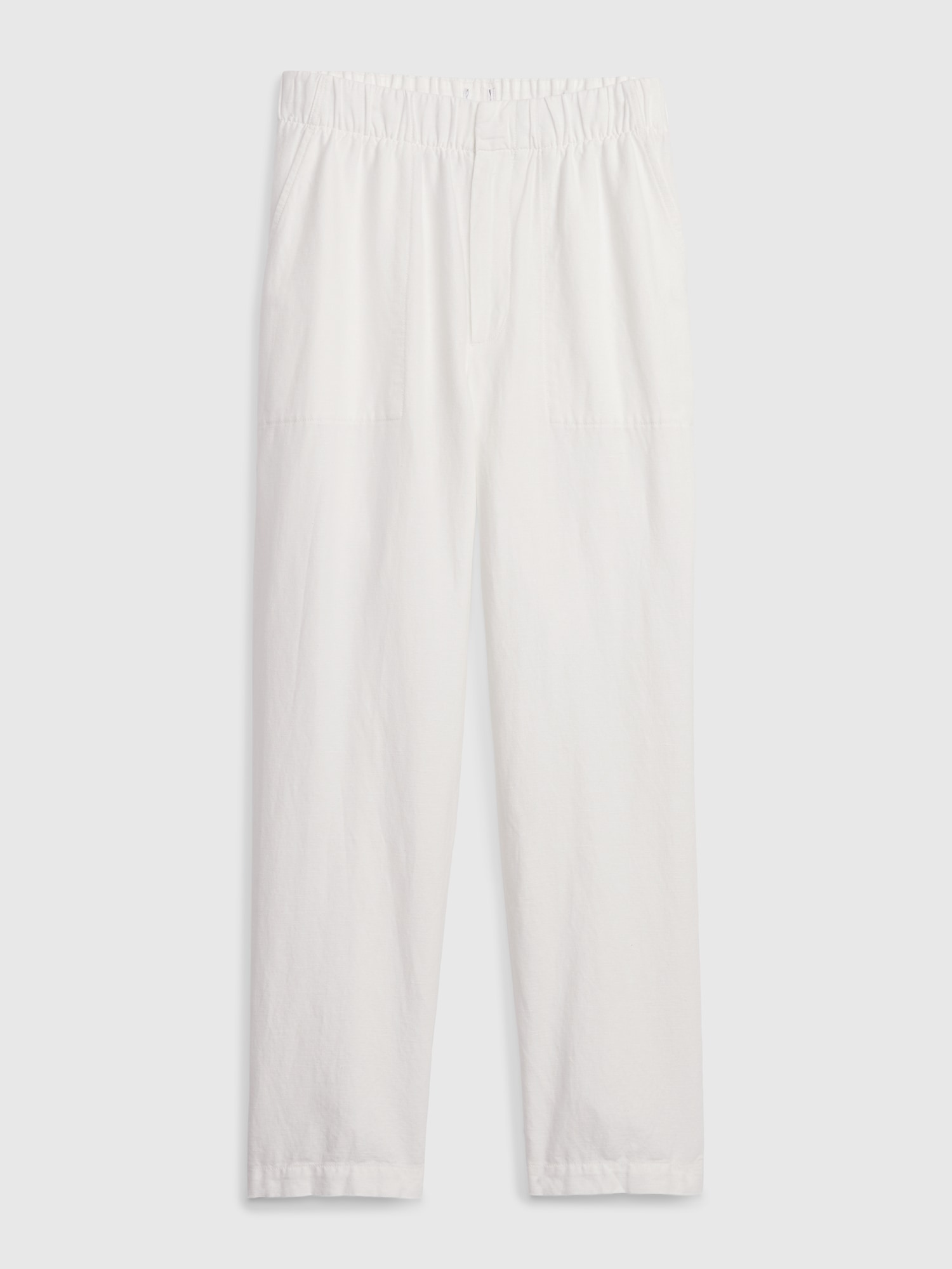 Linen Cotton Pull On Pants Gap Linen Cotton Pull On Pants Gap