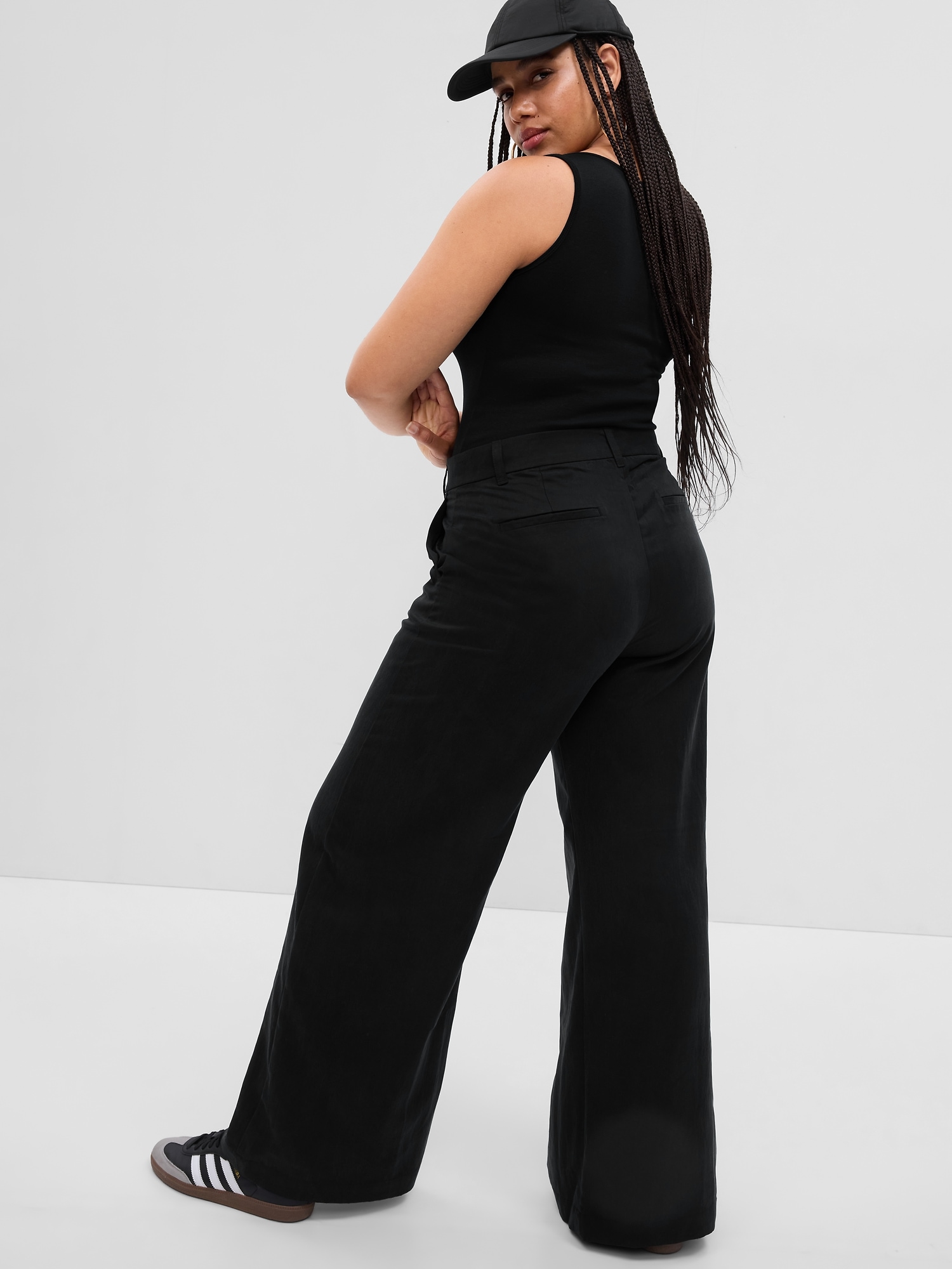 SoftSuit Wide-Leg Trousers in TENCEL™ Lyocell | Gap