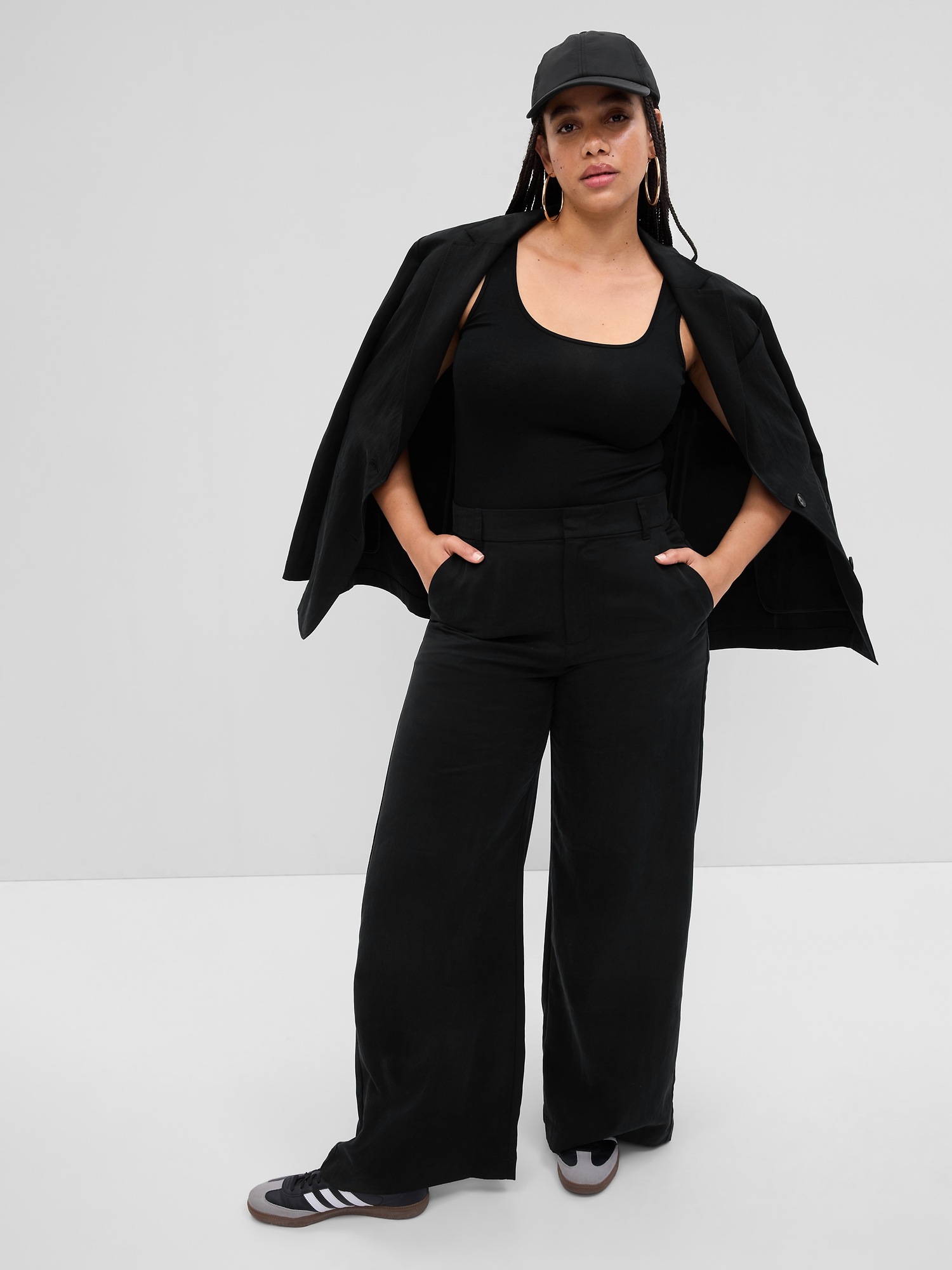 SoftSuit Wide-Leg Trousers in TENCEL™ Lyocell | Gap