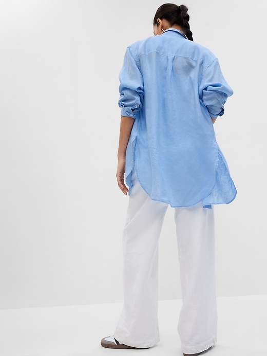 Linen Weekend Tunic Shirt | Gap