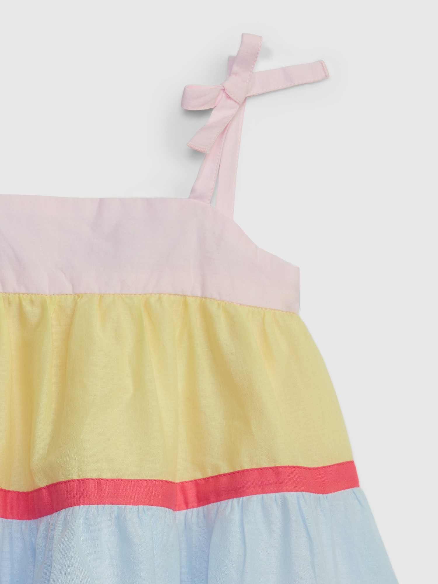 Baby Colorblock Tiered Dress | Gap