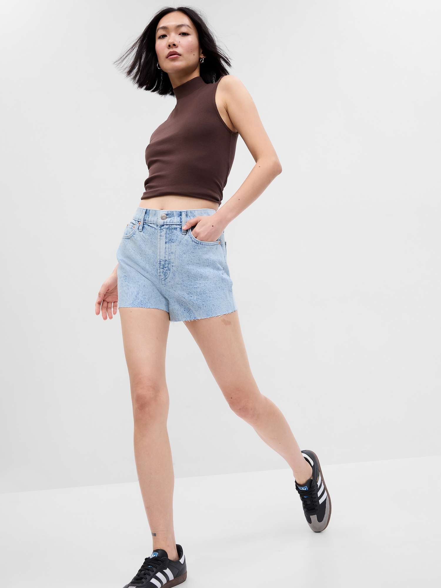 3 High Rise Cheeky Shorts Gap