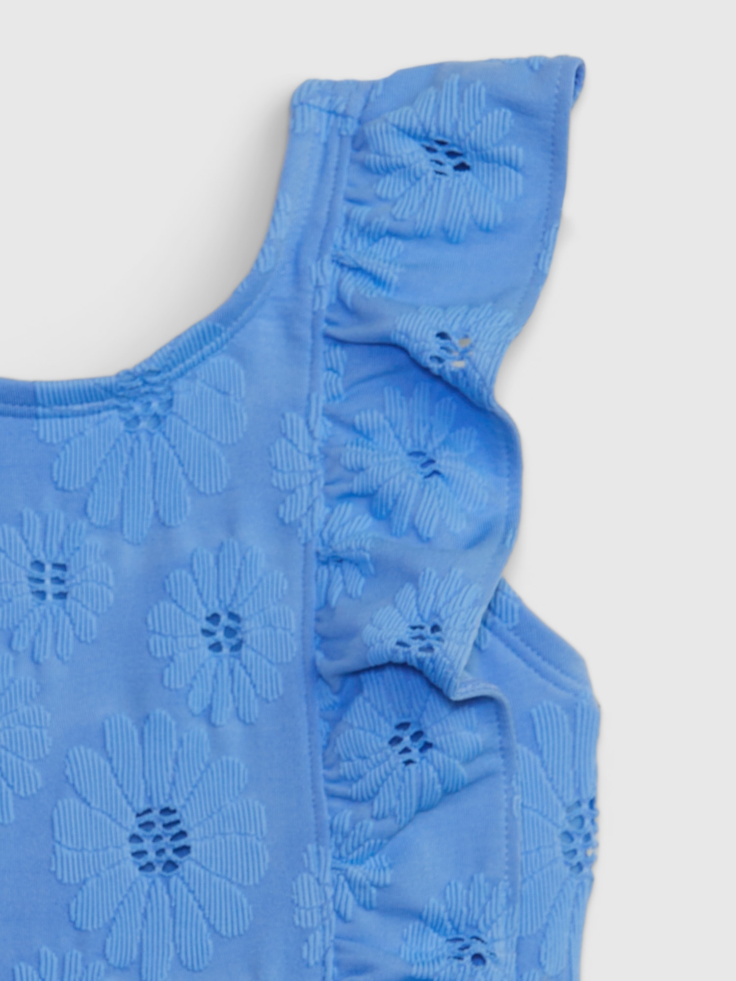 Toddler Recycled Textured Ruffle Swim One-Piece | Gap