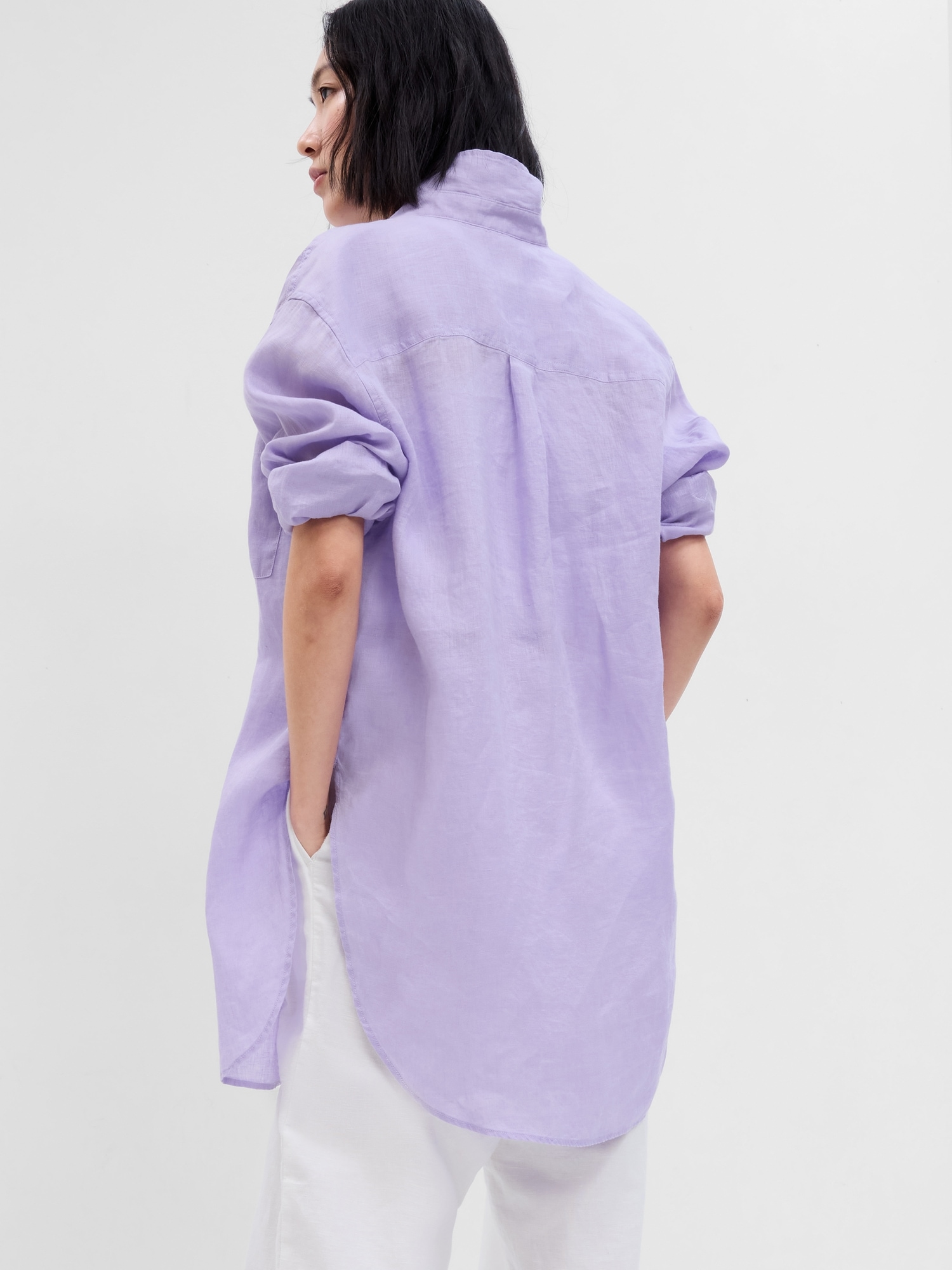Linen Weekend Tunic Shirt | Gap