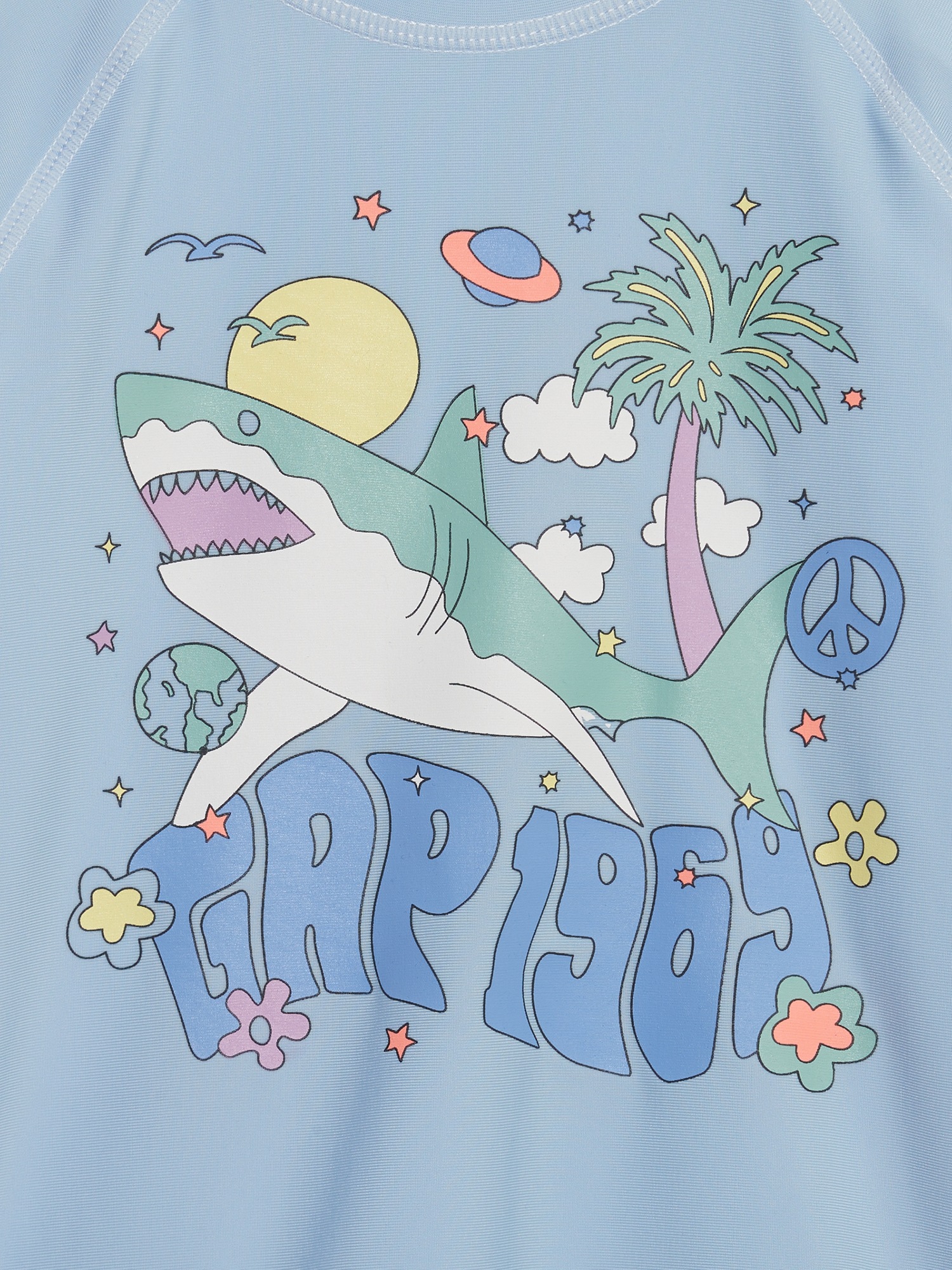 Toddler '70s Beach Graphic Swim Rash Guard | Gap