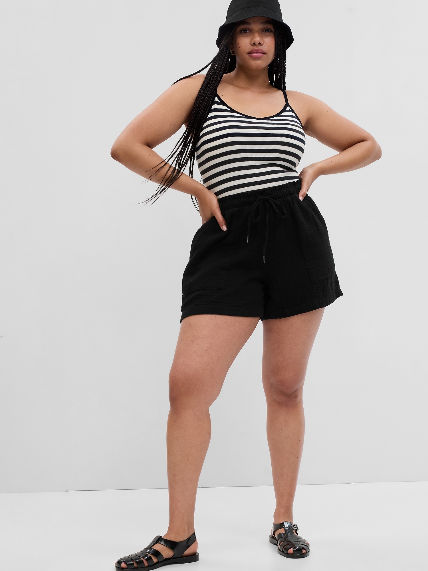 Crinkle Gauze Shorts | Gap