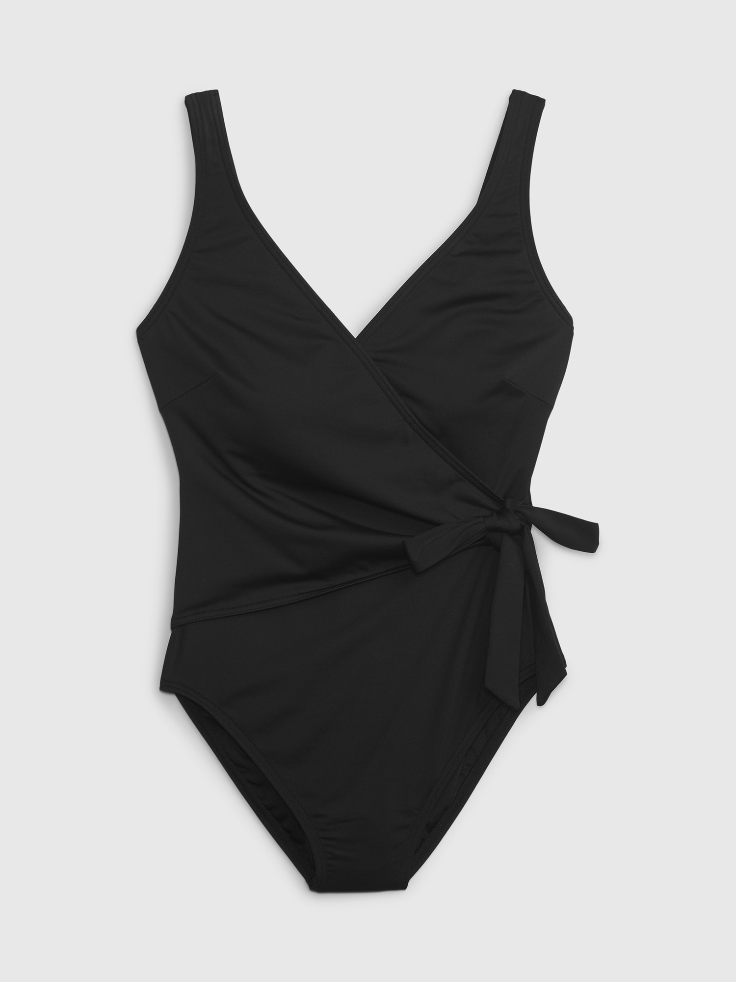 Wrap Front One Piece Swimsuit Gap