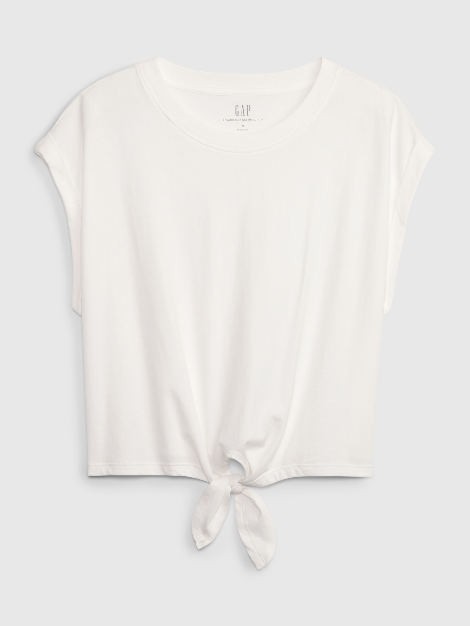 Organic Cotton Vintage Tie-Front Dolman T-Shirt | Gap