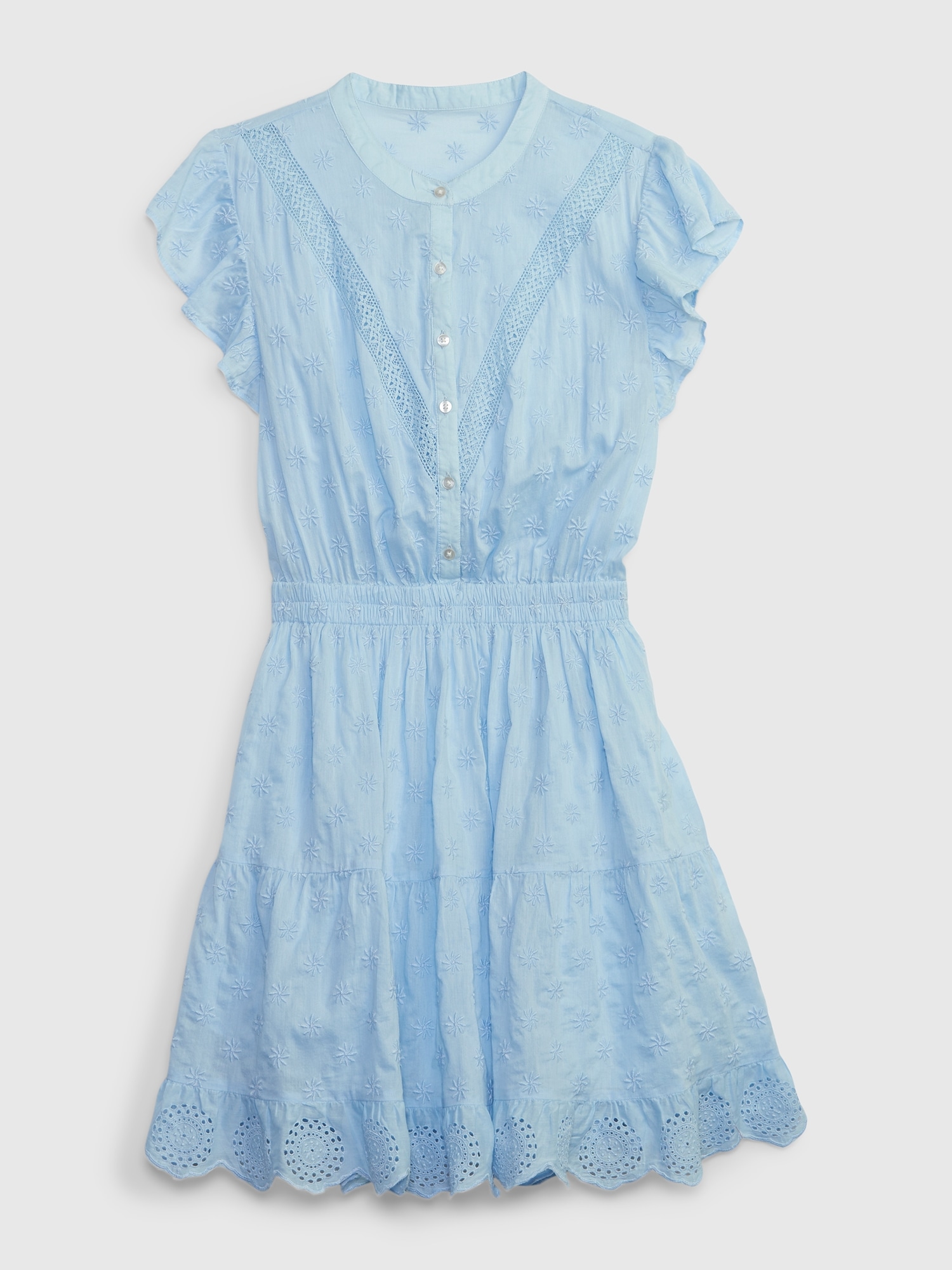 Flutter Sleeve Lace Mini Dress | Gap