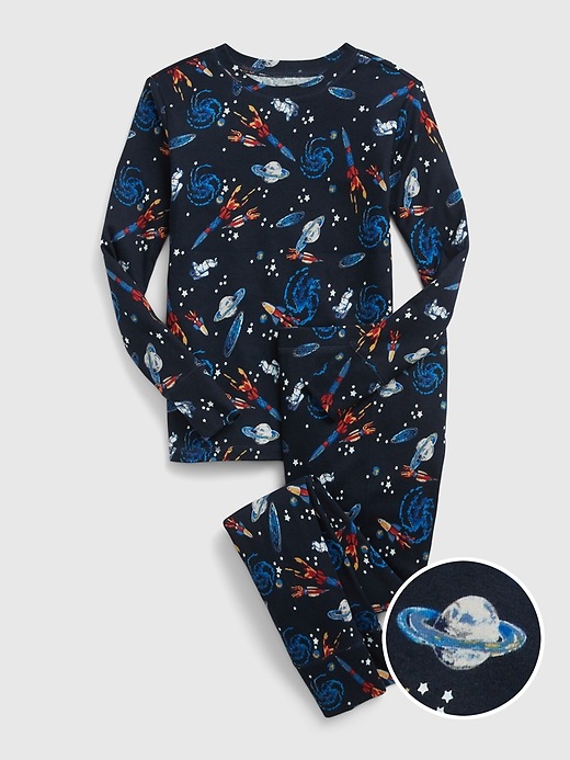Kids 100% Organic Cotton Space PJ Set | Gap