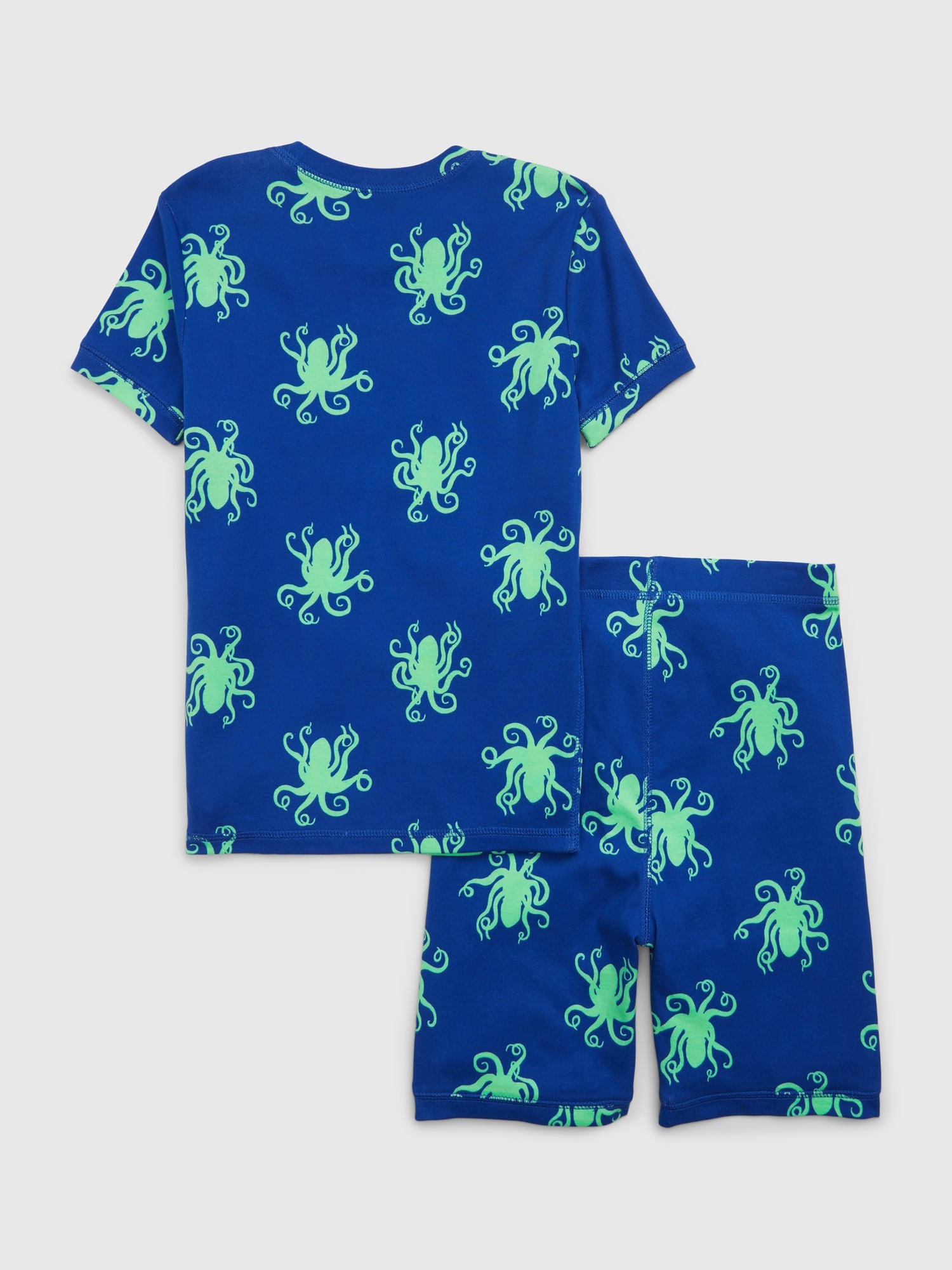 Kids 100% Organic Cotton Octopus PJ Shorts Set | Gap