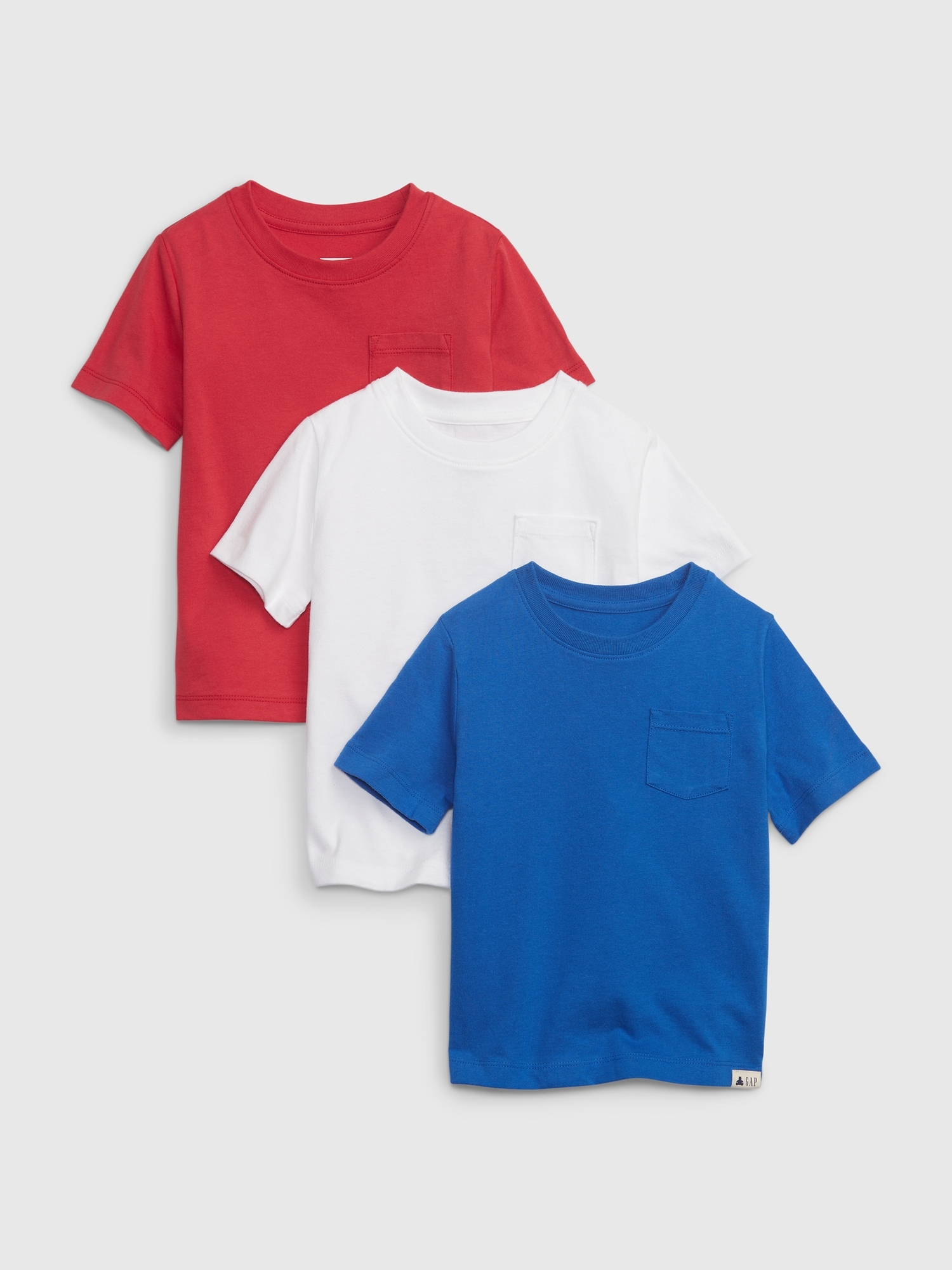 Toddler 100% Organic Cotton Mix and Match Pocket T-Shirt (3-Pack) | Gap