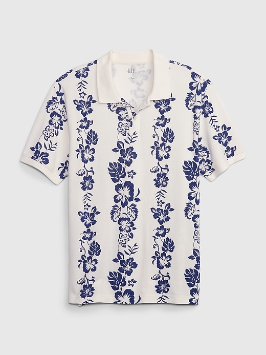 Printed Pique Polo Shirt | Gap