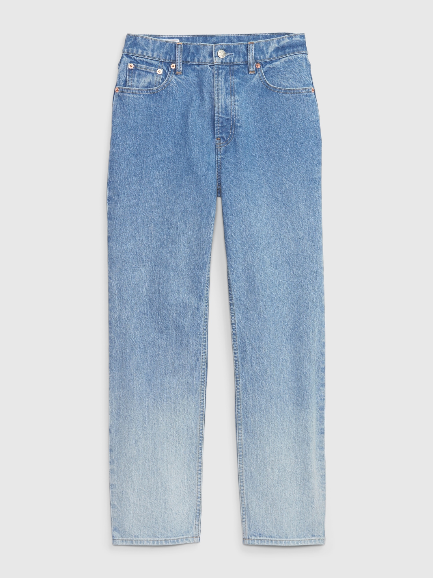 High Rise Ombre Cheeky Straight Jeans with Washwell | Gap