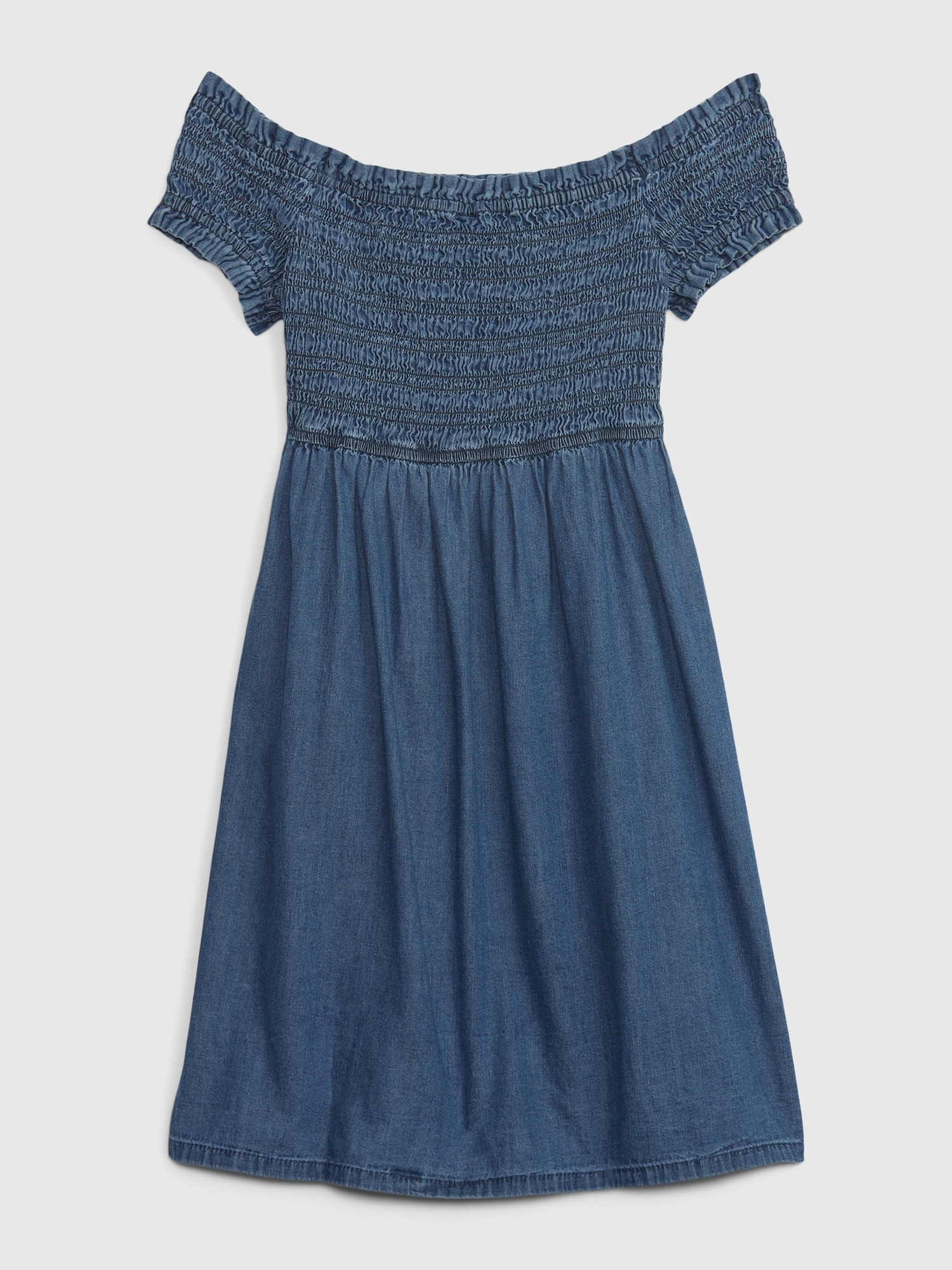 Kids Smocked Denim Dress | Gap