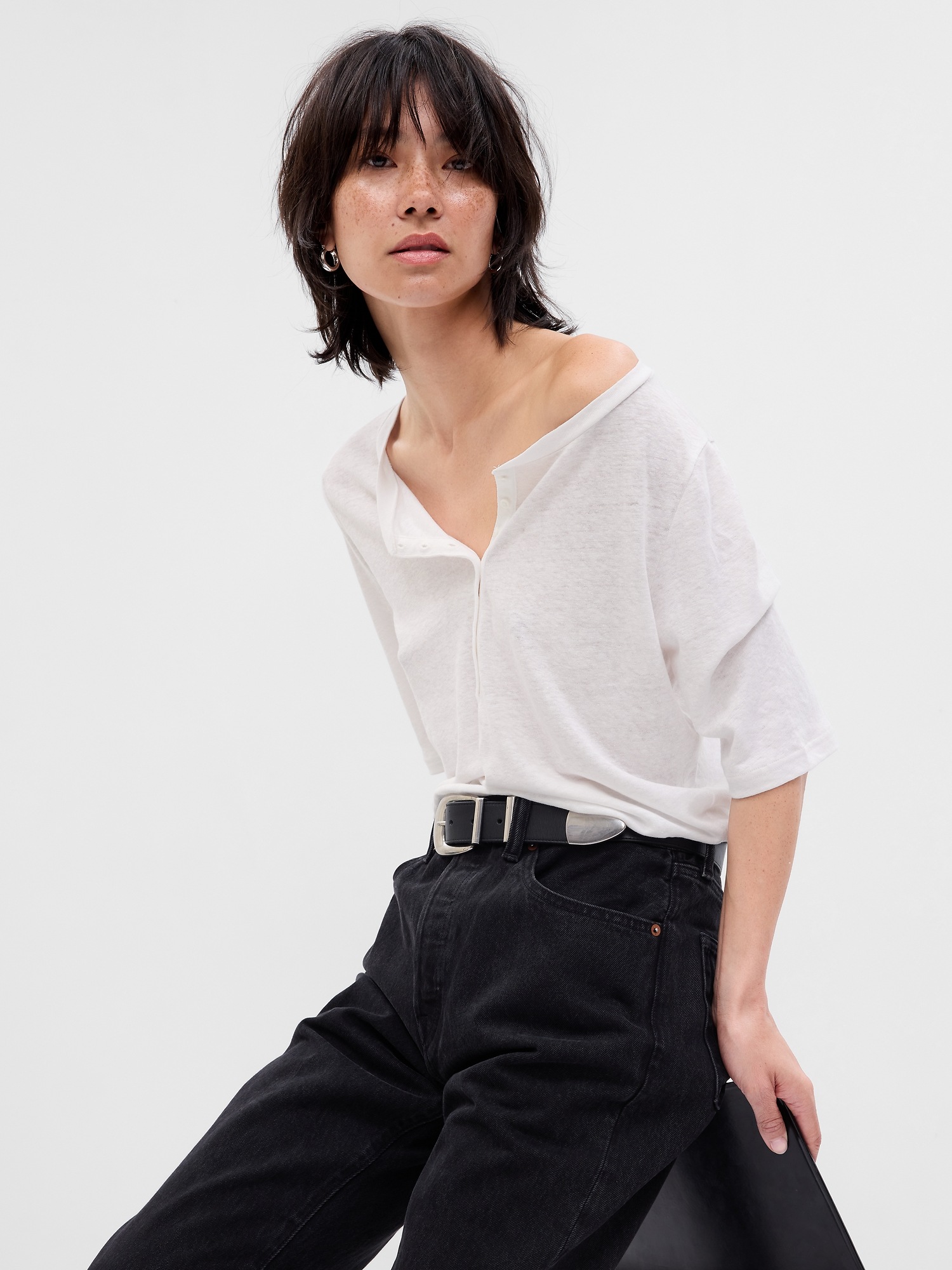 Women's Linen Blend Shirts | Gap