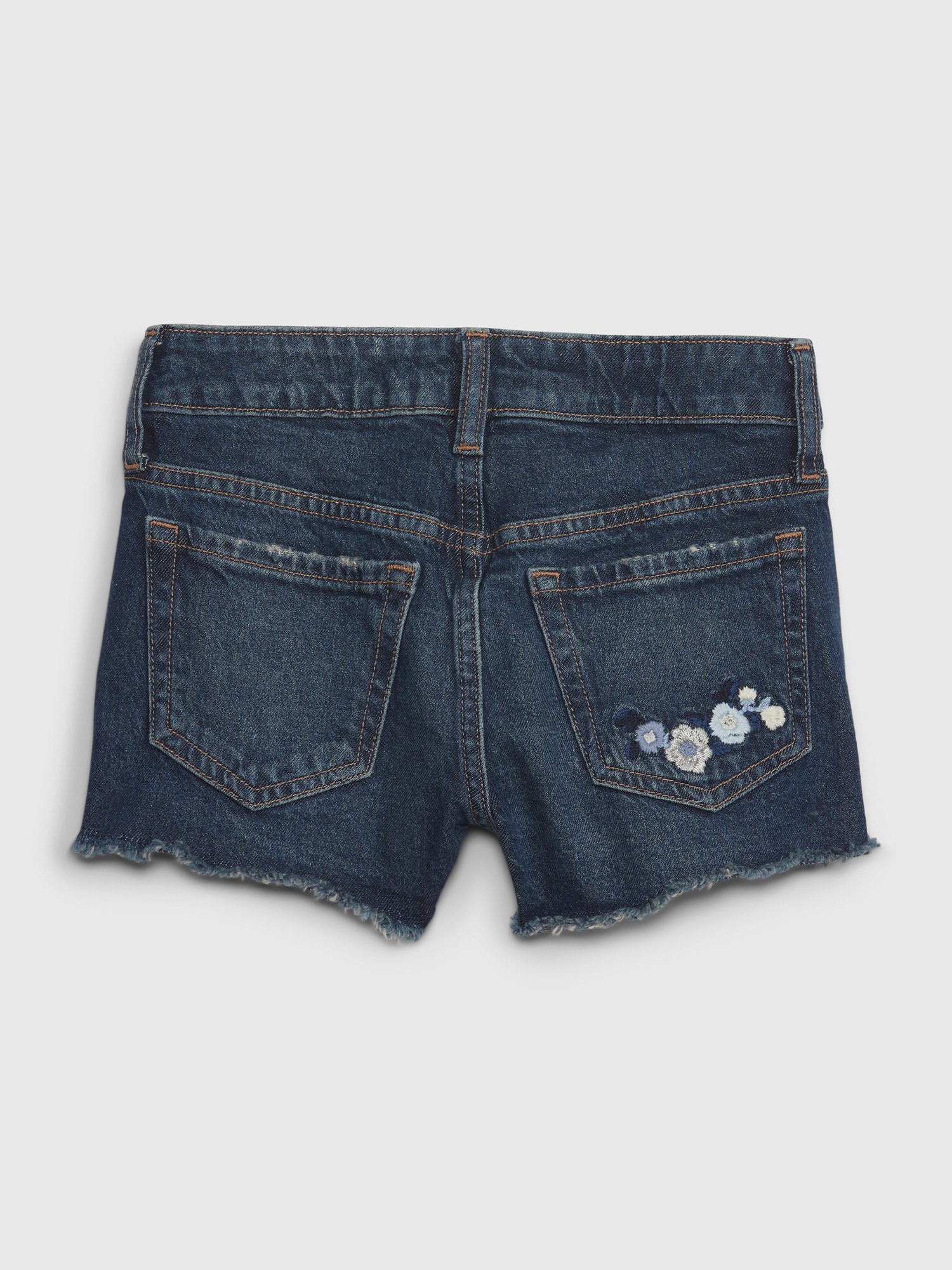 Kids High Rise Embroidered Shortie Shorts | Gap