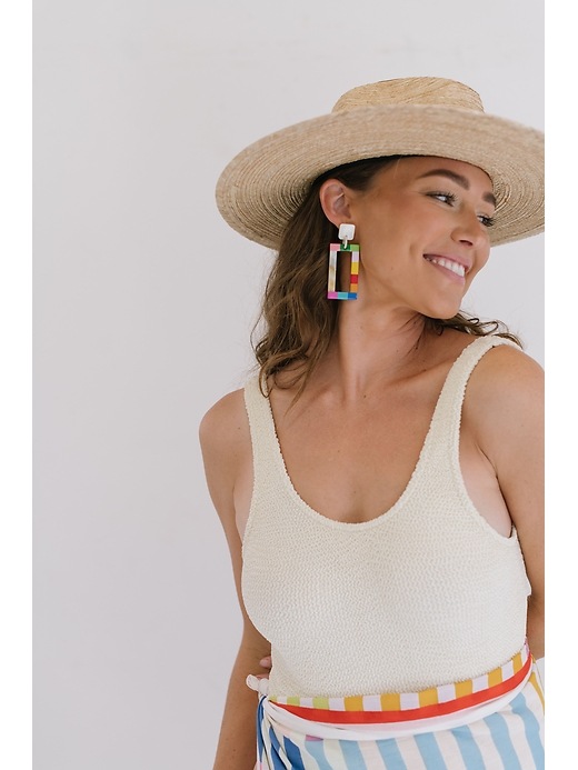 Rainbow Colorblock Earrings | Gap