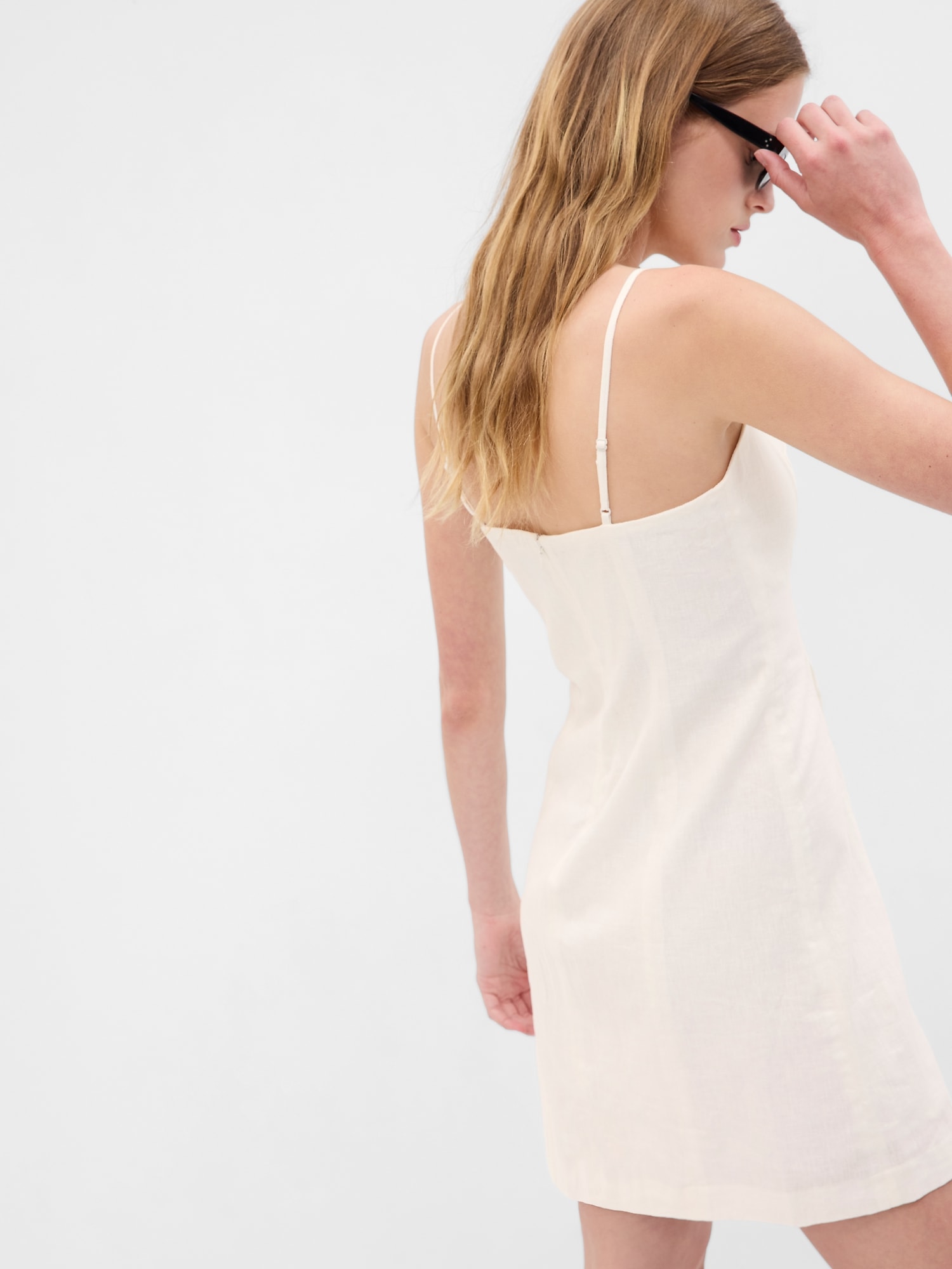 Linen-Blend Mini Dress | Gap