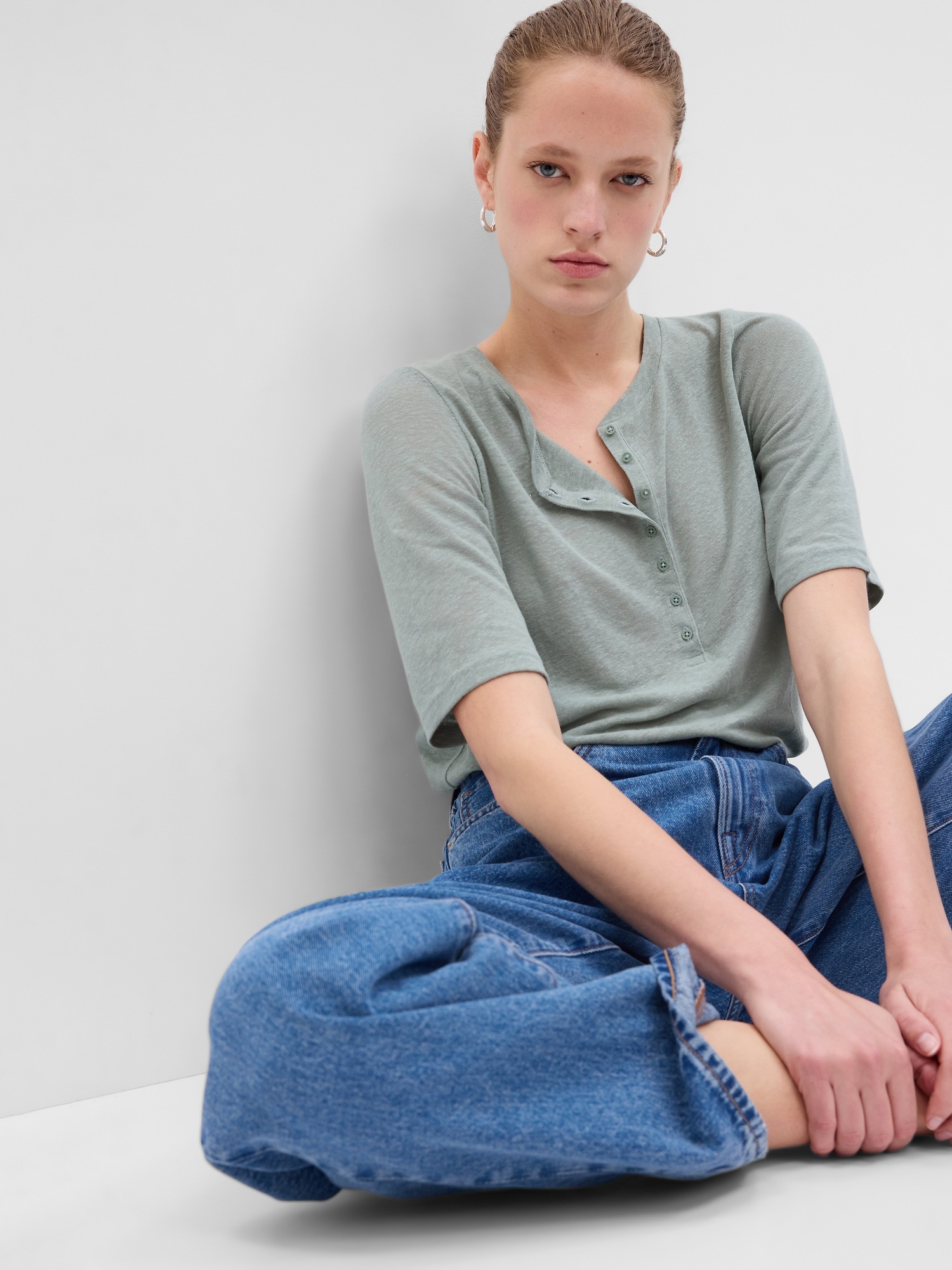 Women's Linen Blend Shirts | Gap