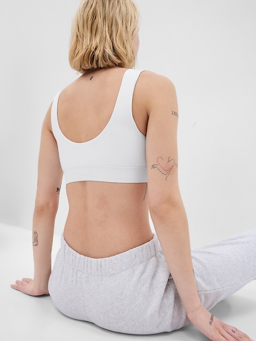Organic Stretch Cotton Gap Logo Bralette | Gap