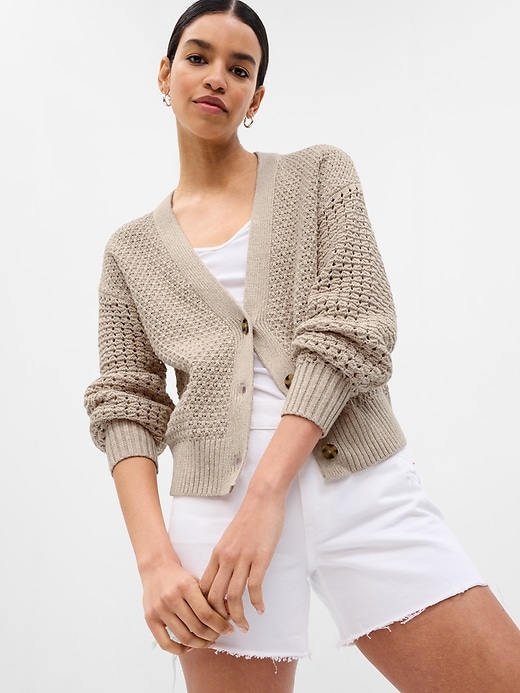 Mixed Stitch Cardigan | Gap