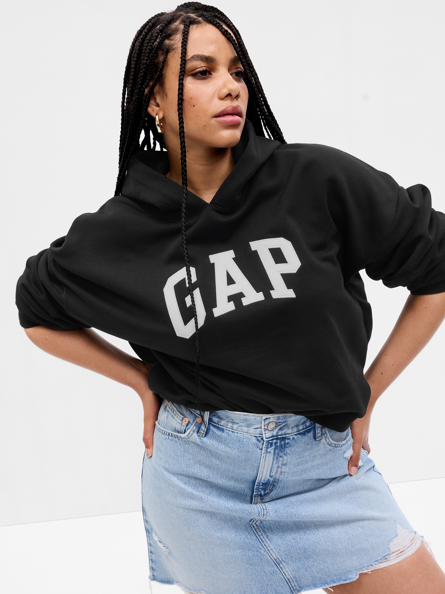 Gap Arch Logo Hi-Low Hoodie | Gap