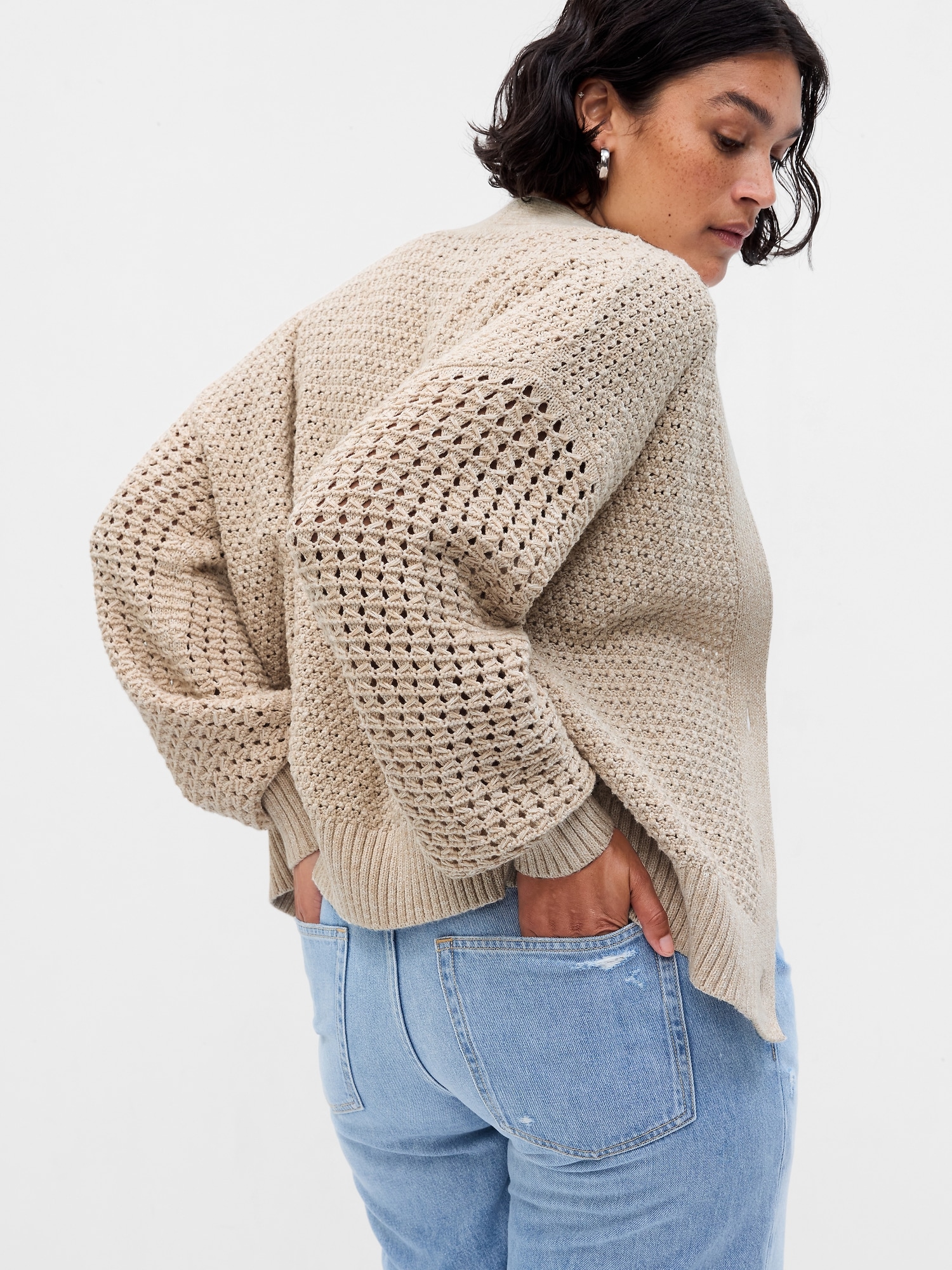 Mixed Stitch Cardigan | Gap