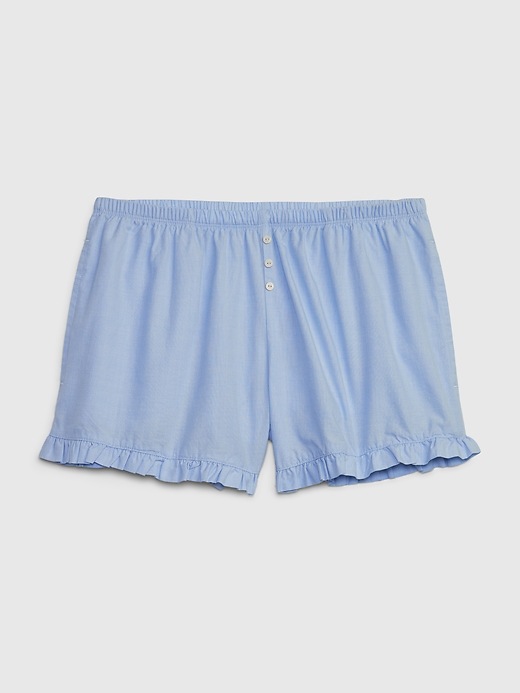 Poplin Ruffled PJ Shorts | Gap