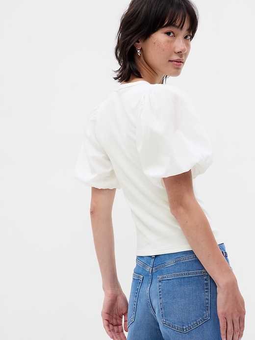 Modern Puff Sleeve T Shirt Gap