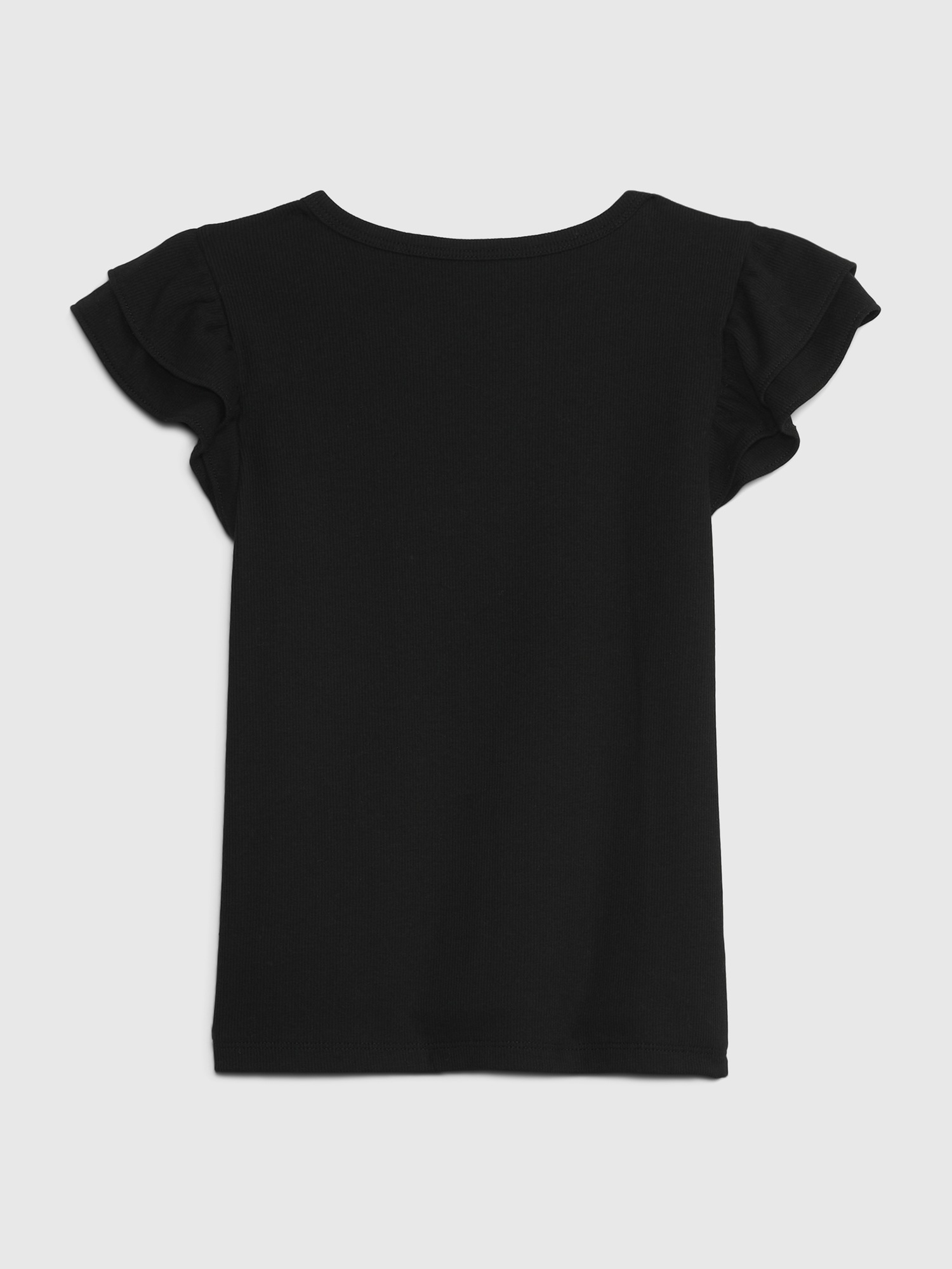 Kids Flutter Sleeve Rib T-Shirt | Gap