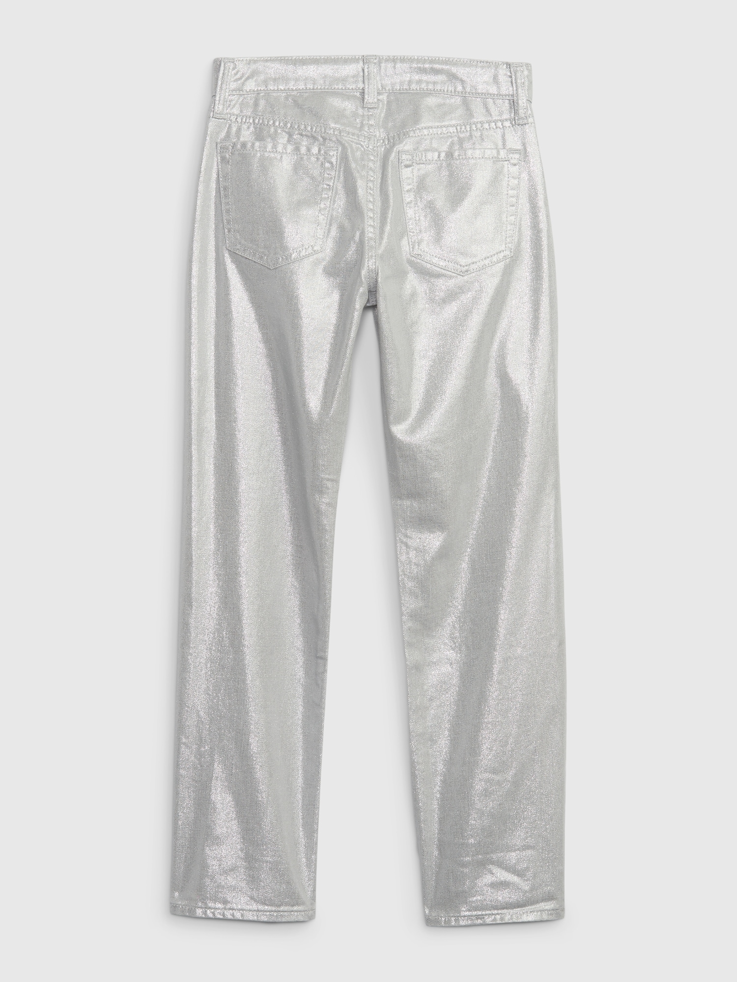 Kids Mid Rise Metallic '90s Straight Jeans | Gap