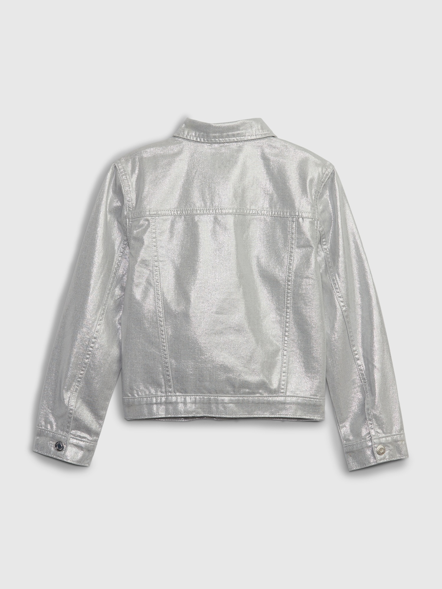 Kids Metallic Shine Denim Jacket | Gap