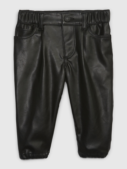 Baby Vegan Leather Bubble Pants | Gap