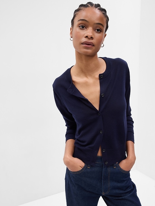 Merino Wool Short Cardigan | Gap