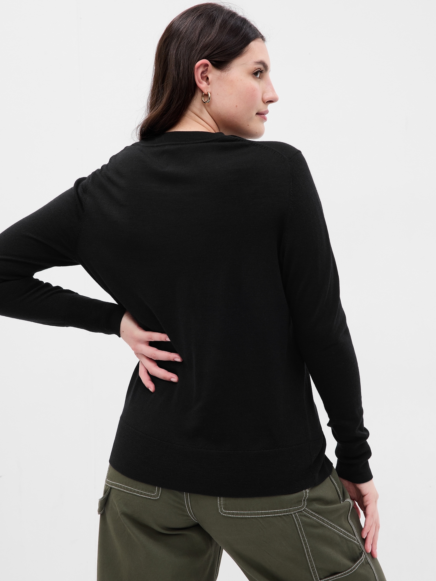 Merino Wool Crewneck Sweater | Gap