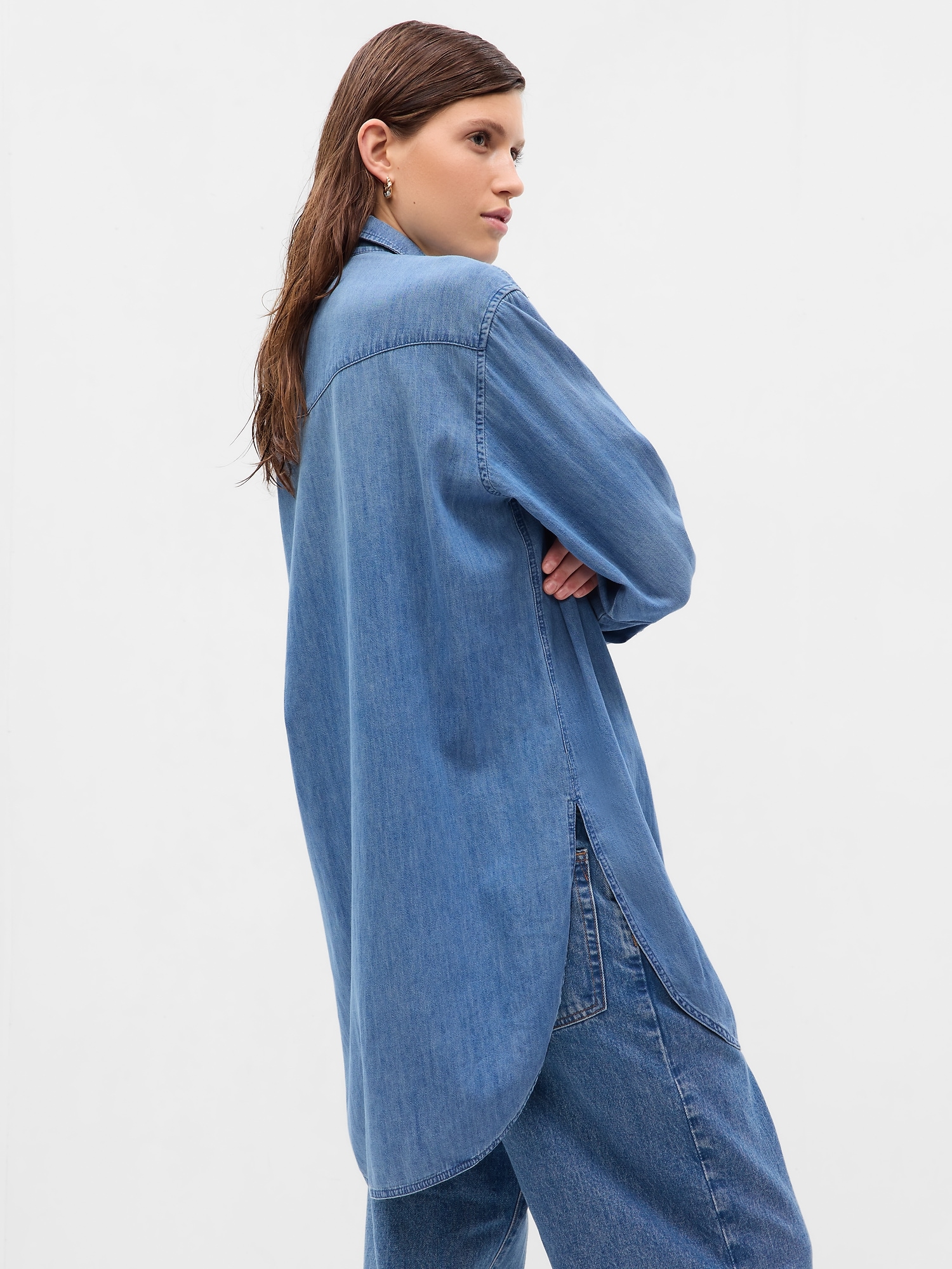 Organic Cotton Western Denim Tunic | Gap