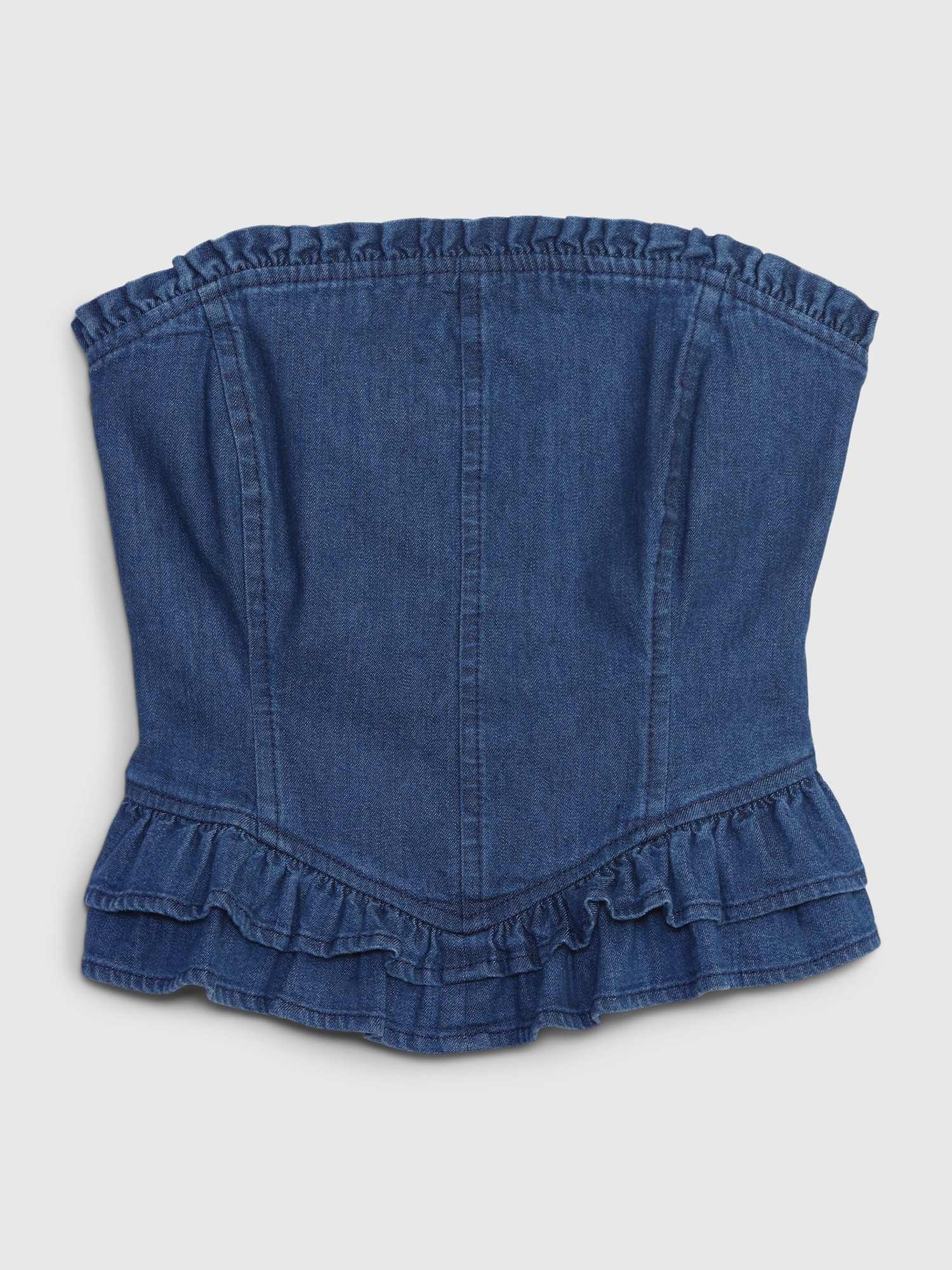 Gap × LoveShackFancy Denim Corset Top | Gap