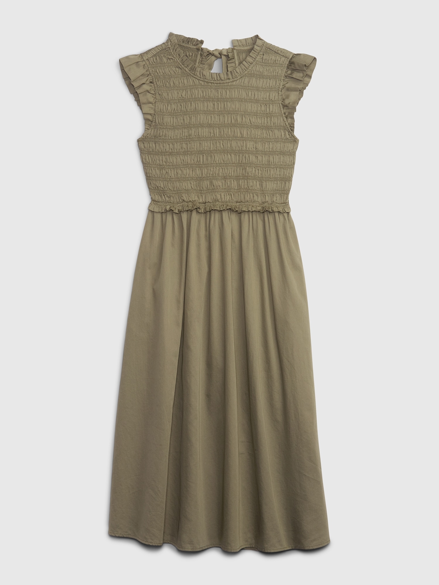 Open-Back Smocked Midi Dress | Gap