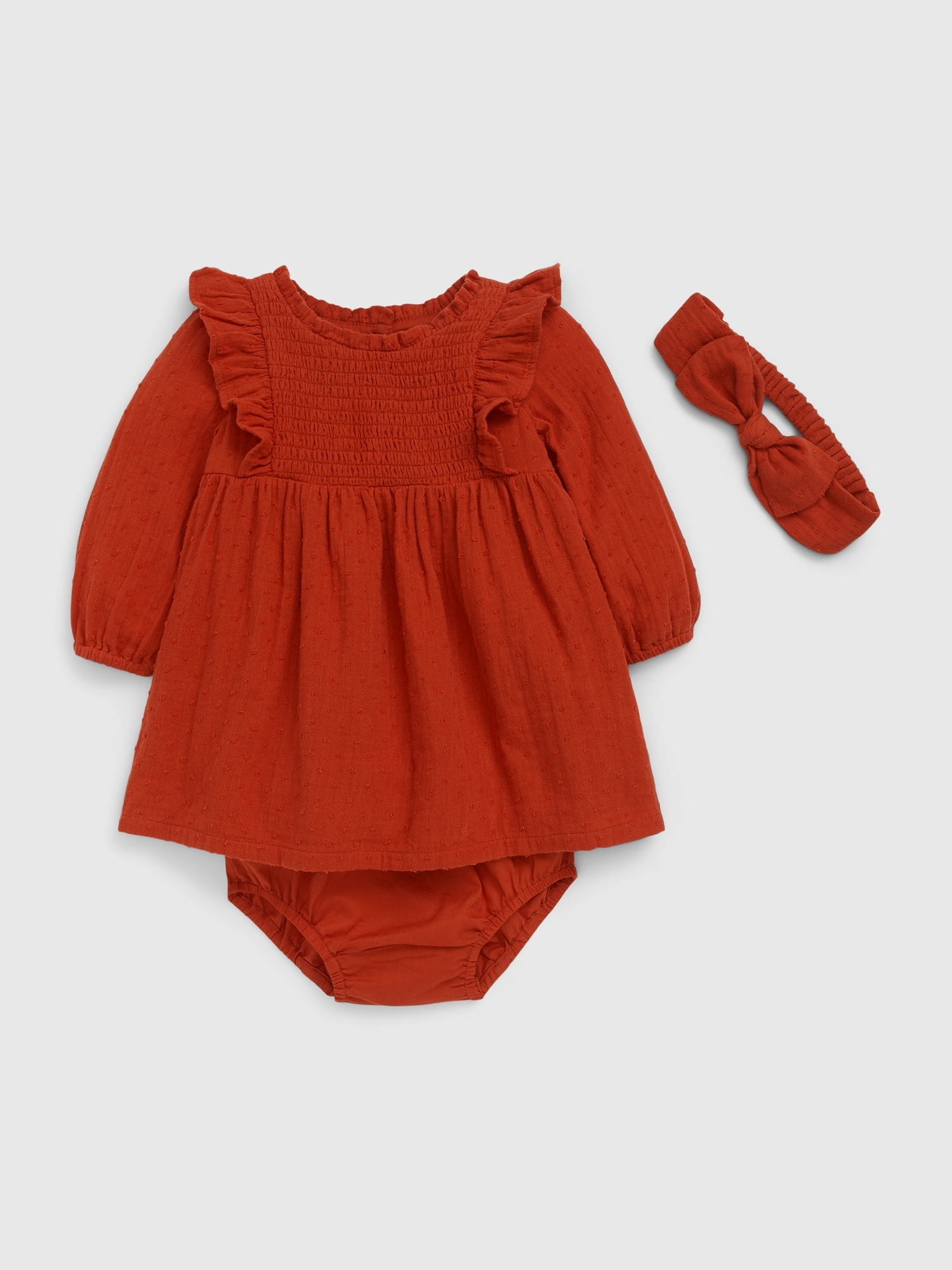 Baby Ruffle Smocked Dress Set | Gap