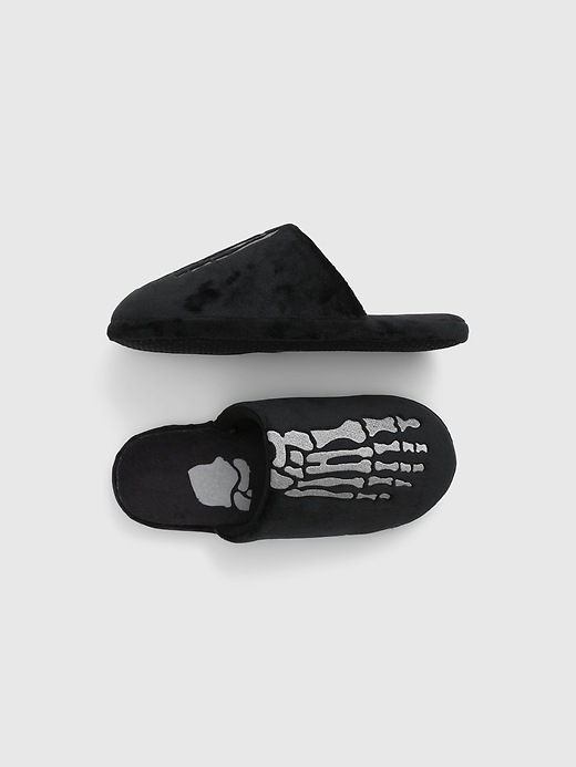 Kids Halloween Skeleton Slippers | Gap