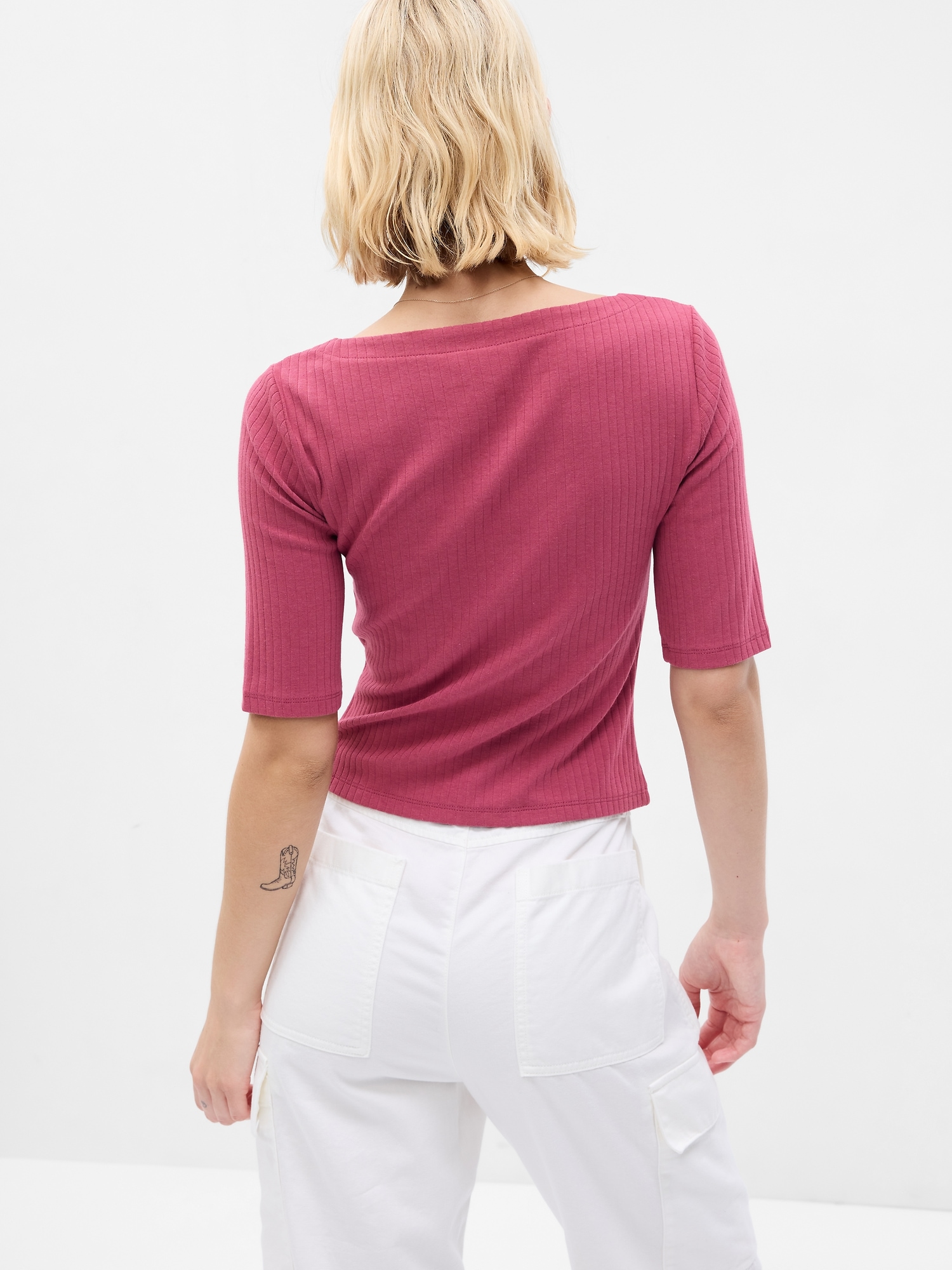 Modern V-Neck Rib Cardigan | Gap