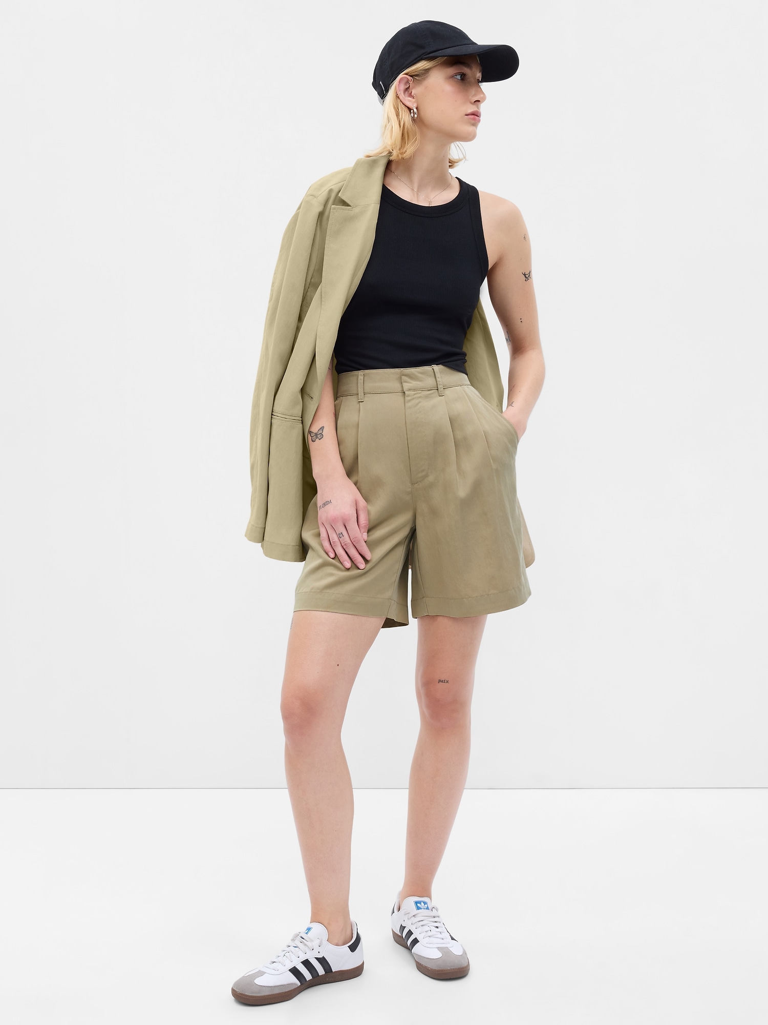 SoftSuit Pleated Shorts | Gap
