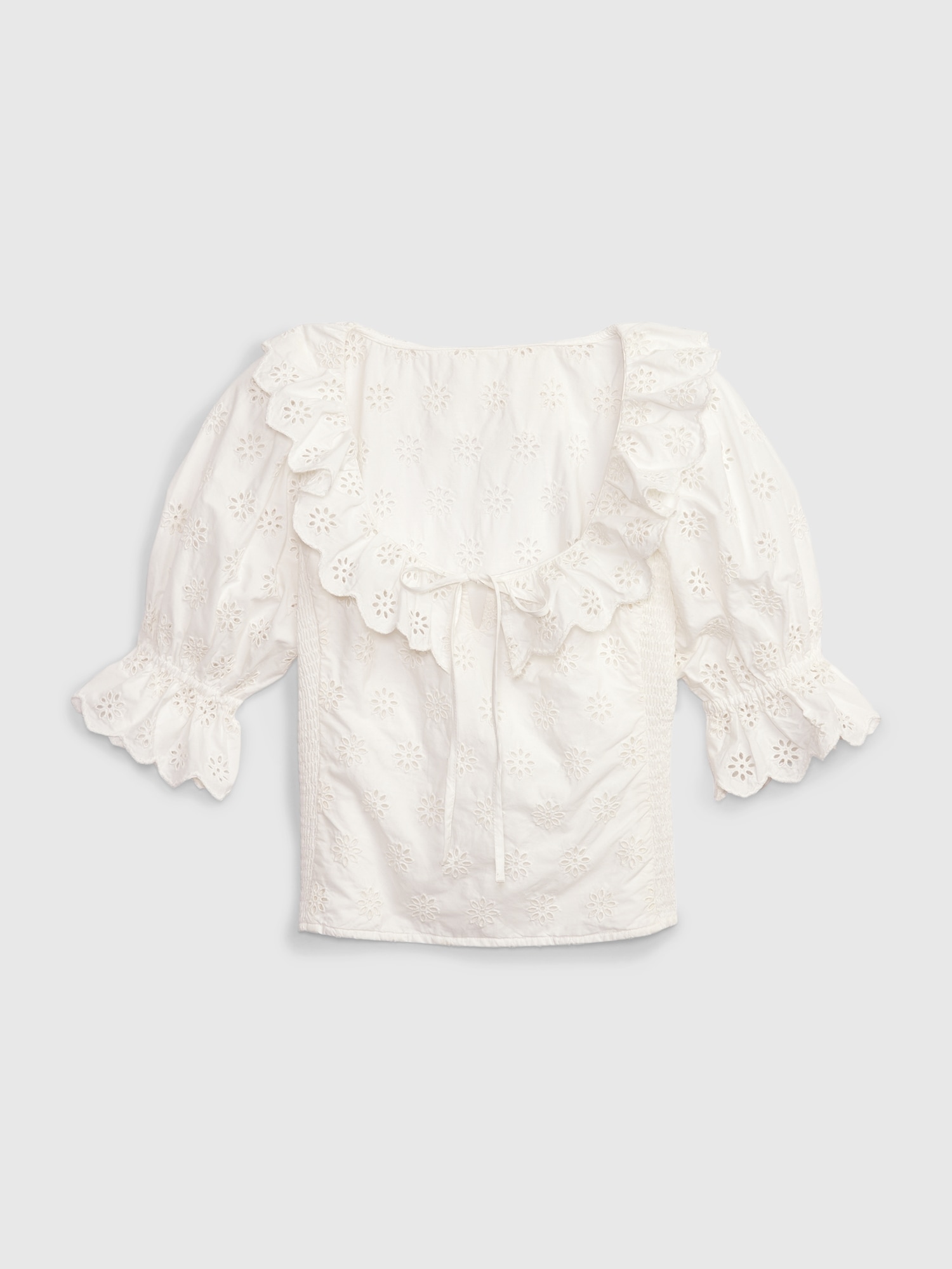 Eyelet Ruffle Top | Gap