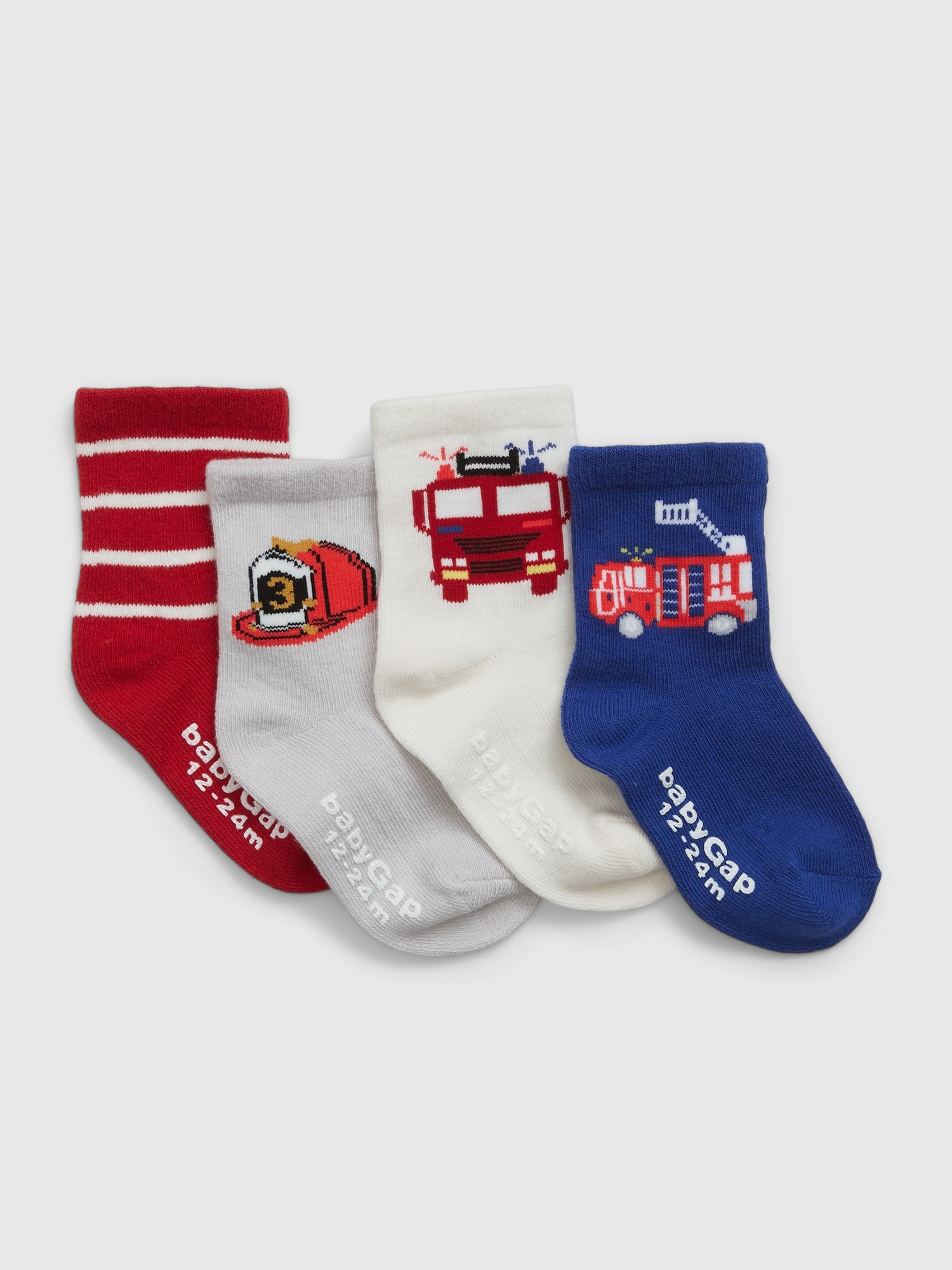 Toddler Firefighter Crew Socks (4-Pack) | Gap