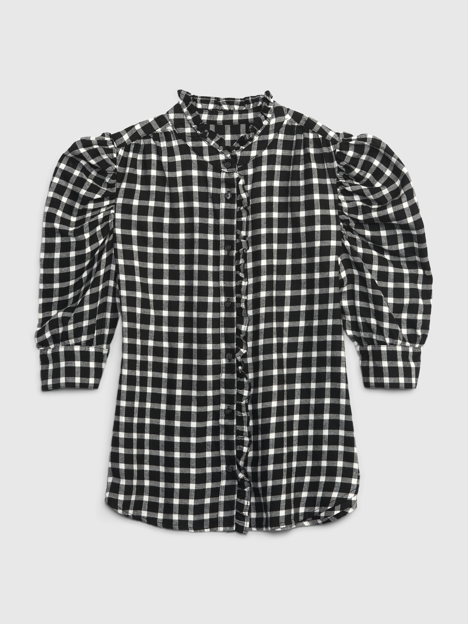 Puff Sleeve Ruffle Shirt | Gap