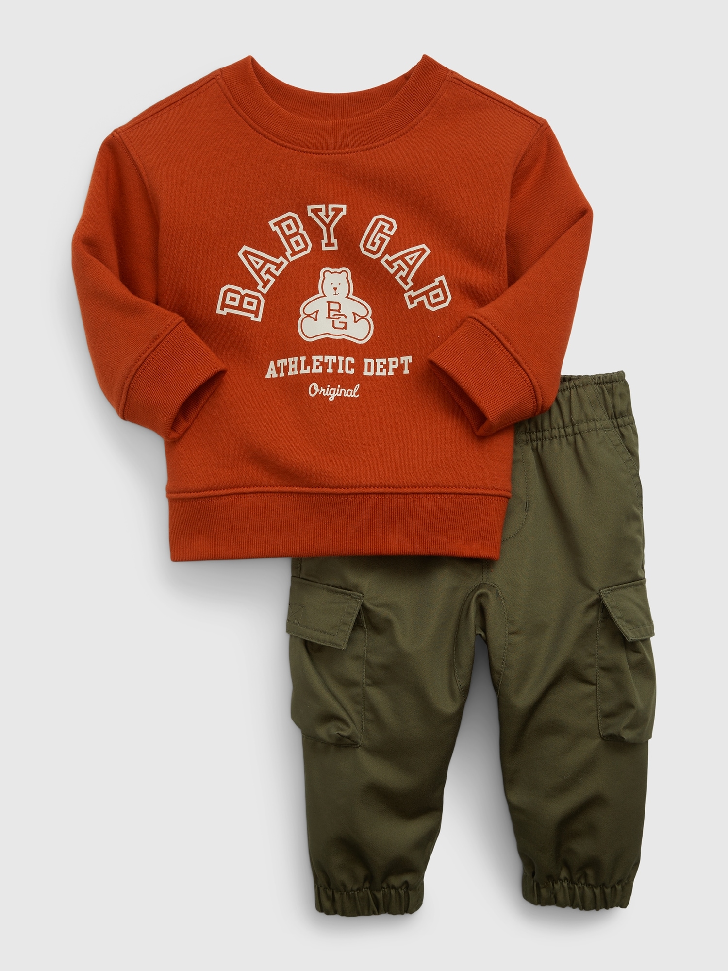 Baby Logo Cargo Outfit Set | Gap