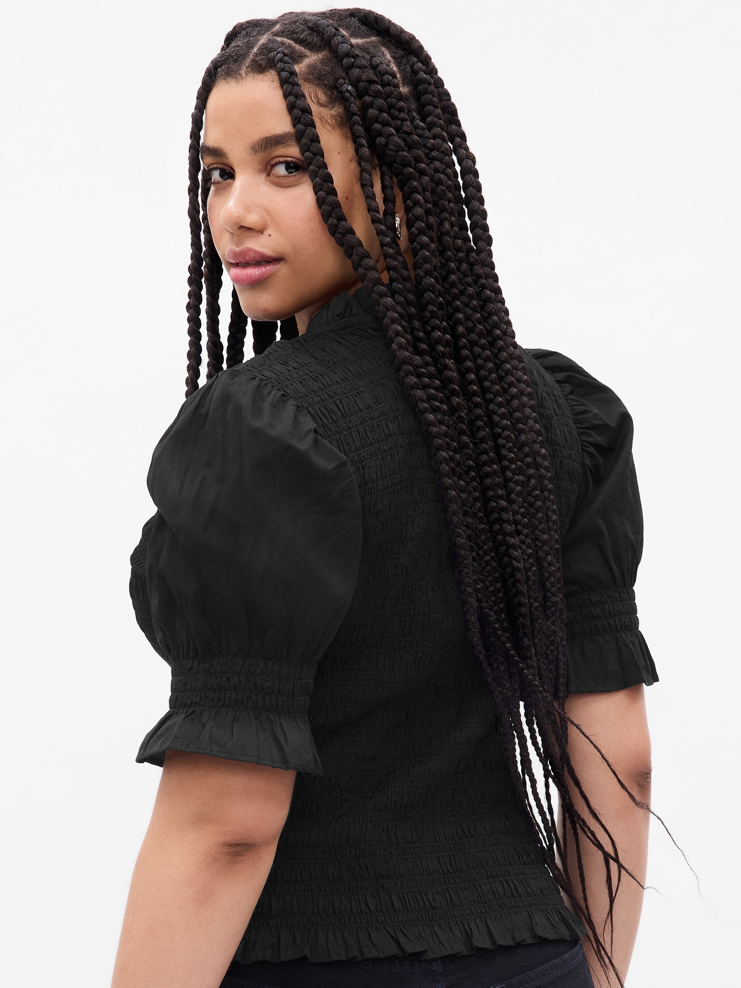 Smocked Puff Sleeve Top | Gap