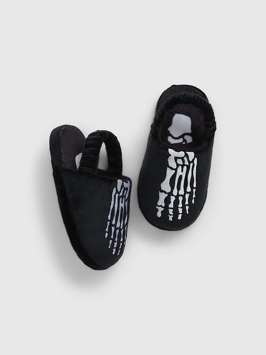 Toddler Halloween Skeleton Slippers | Gap